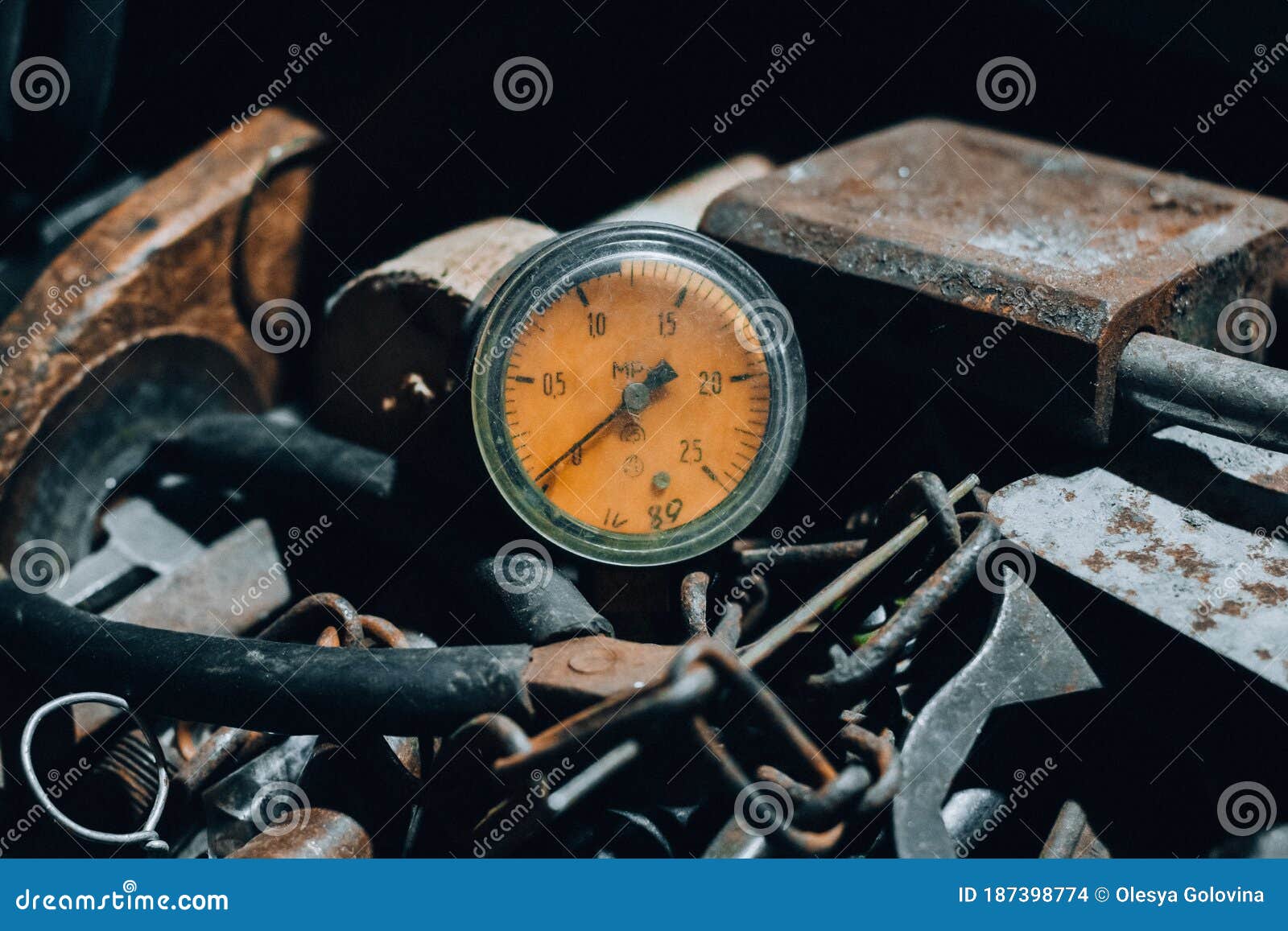 Old Rusty Tools for Working with Wood Stock Photo - Image of carver ...