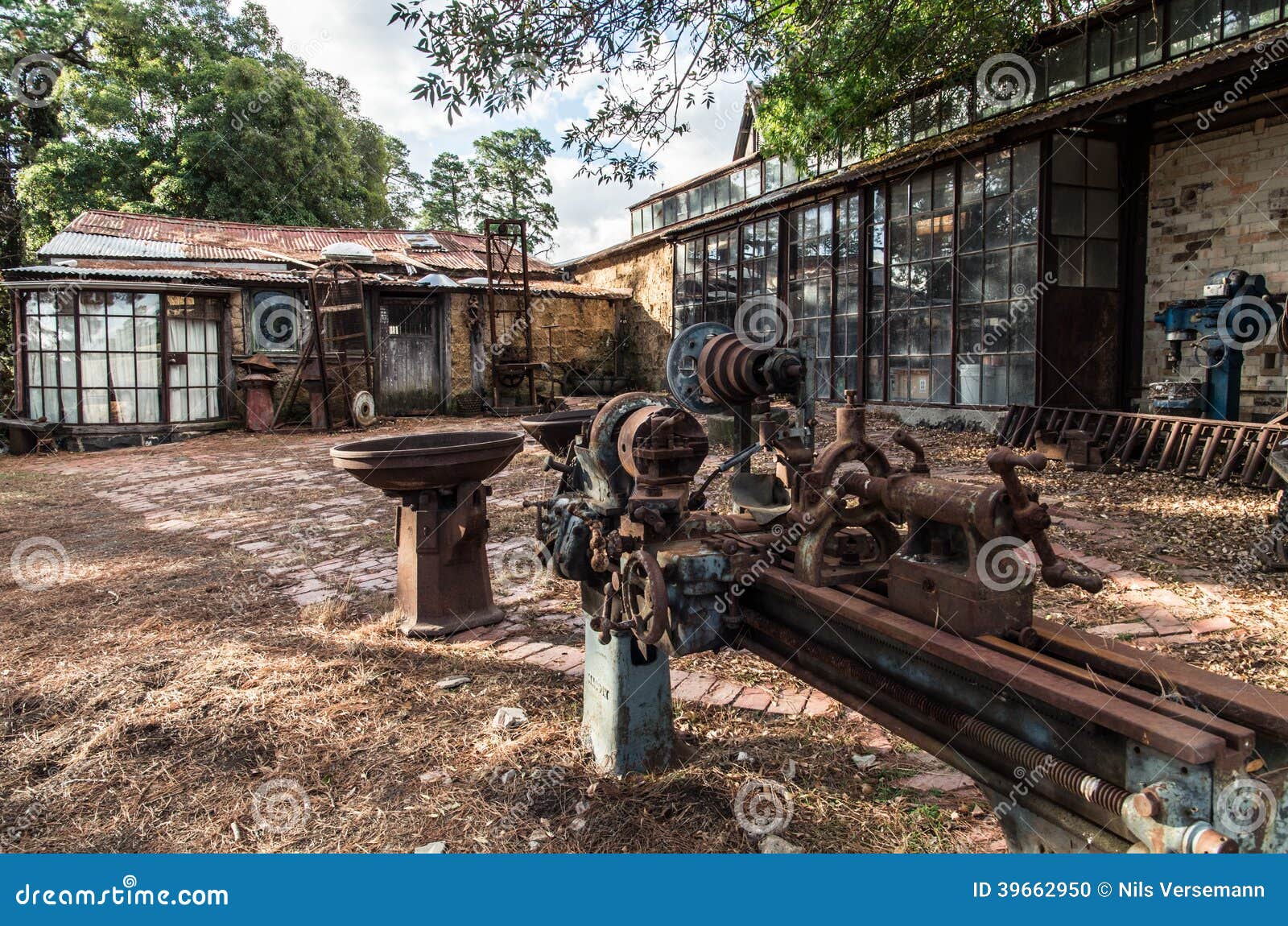 Old Rusty Tools and Workshop Stock Photo - Image of drill, workplace ...