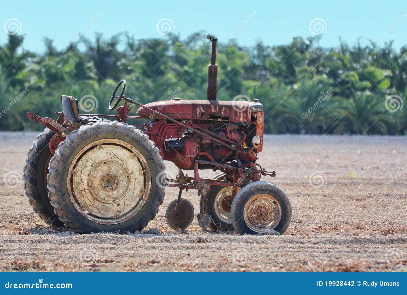 Old rusty tractor stock photo. Image of industrial, antique - 19928442