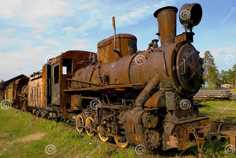 Old rusty train stock photo. Image of wheel, engine, antique - 3406230