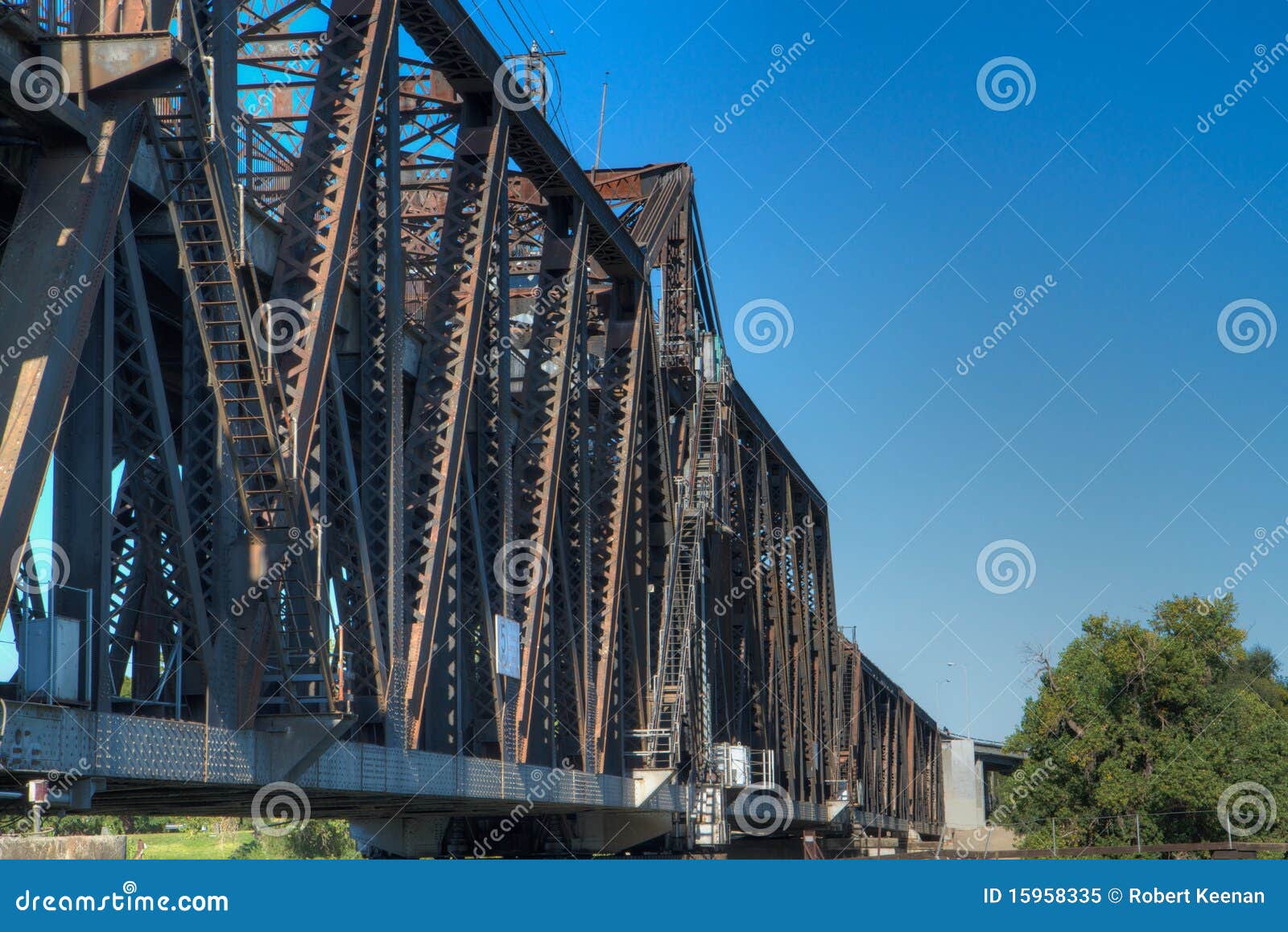 Old Rusty Train Bridge North Stock Image - Image of nature, structure ...