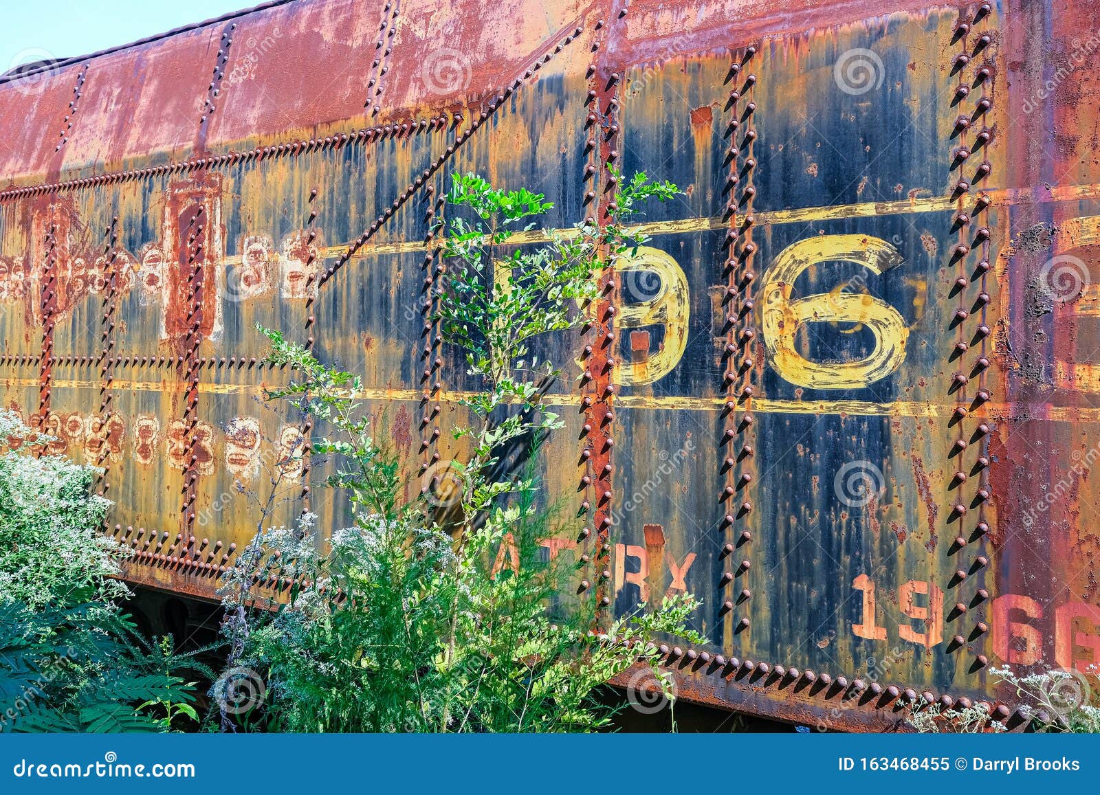 Old Rusty Train Car stock image. Image of history, rusty - 163468455