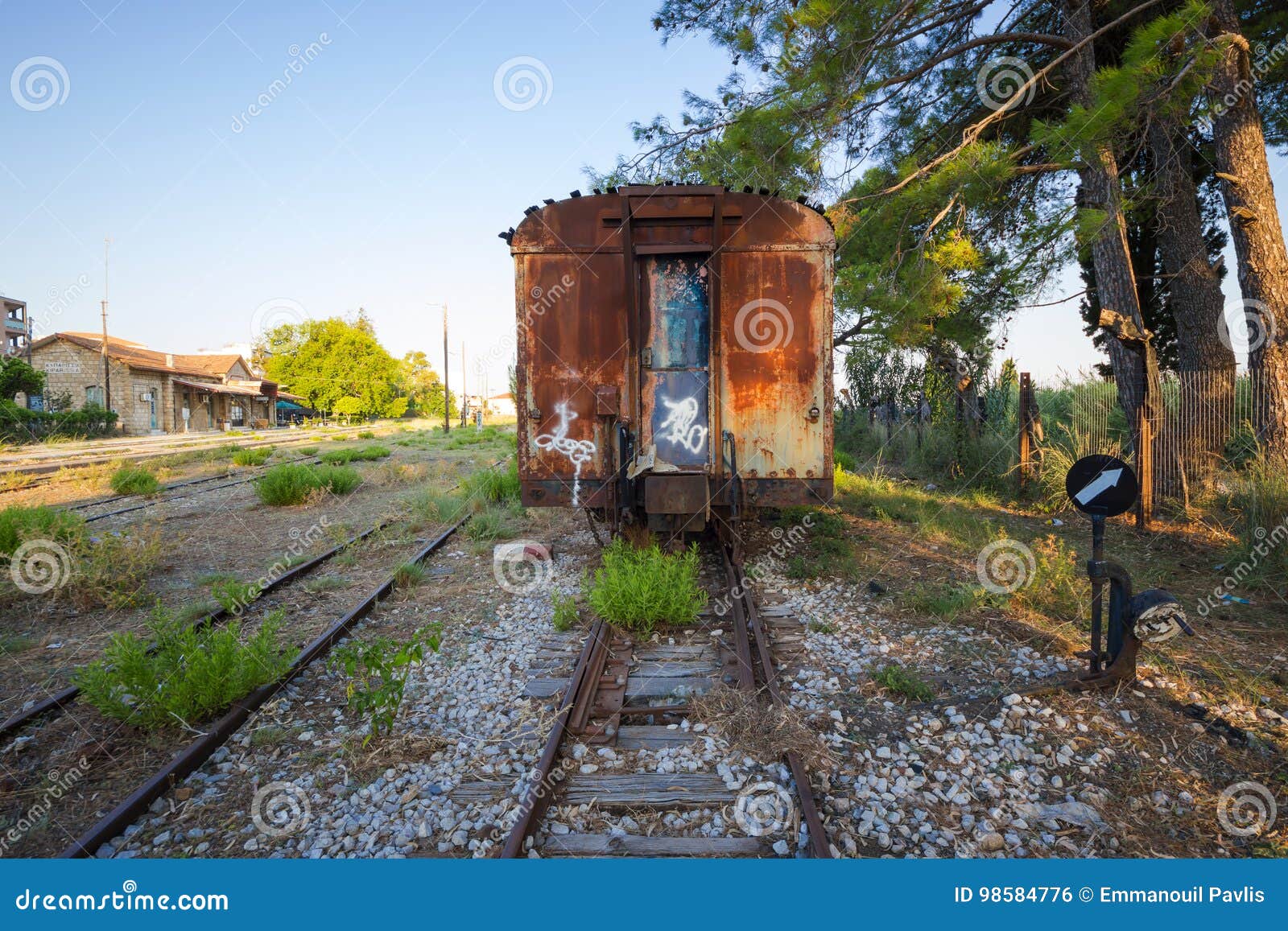 Old Rusty Train Wagon Royalty-Free Stock Photo | CartoonDealer.com ...