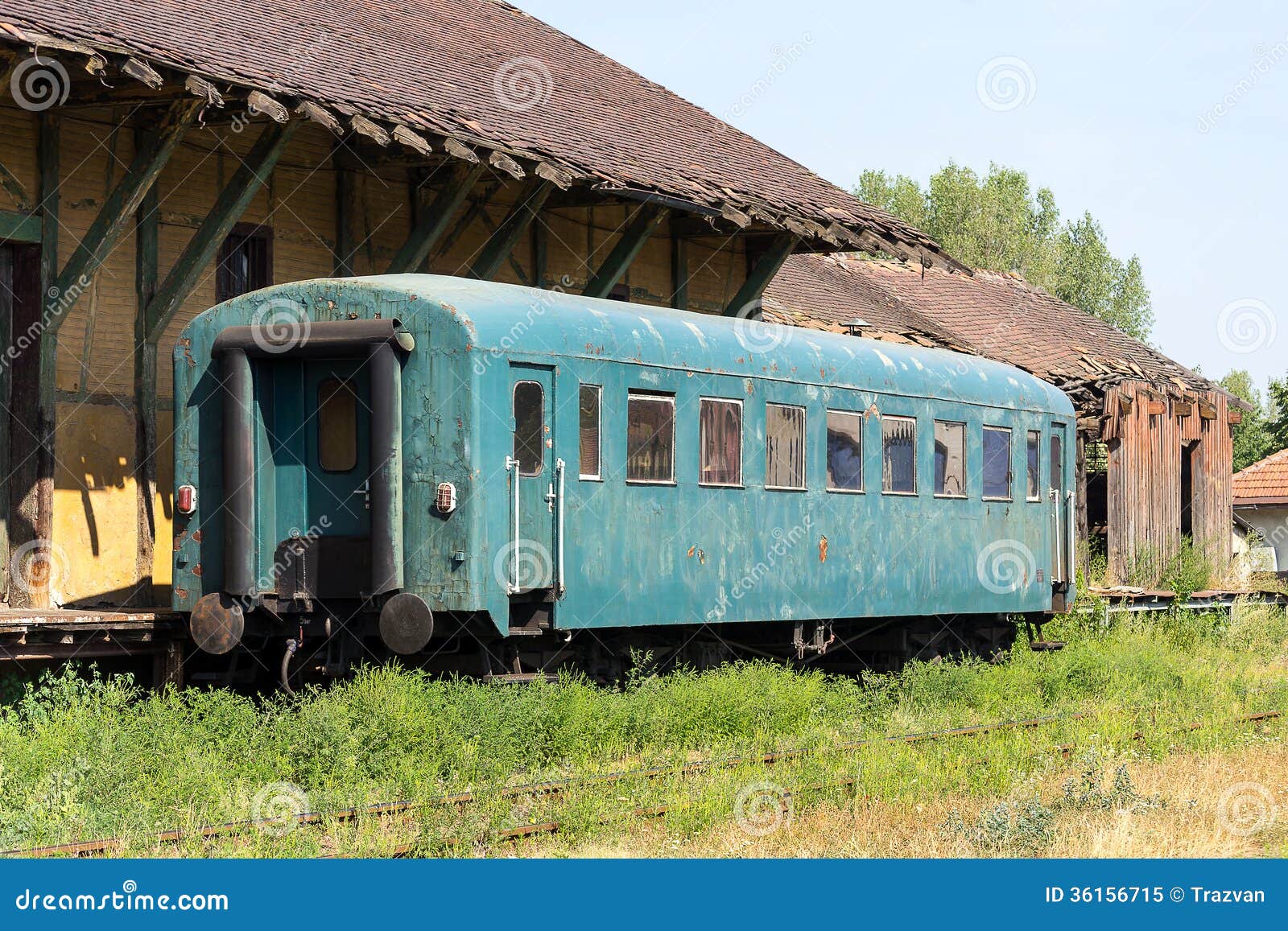 Old rusty train wagon stock image. Image of depot, track - 36156715