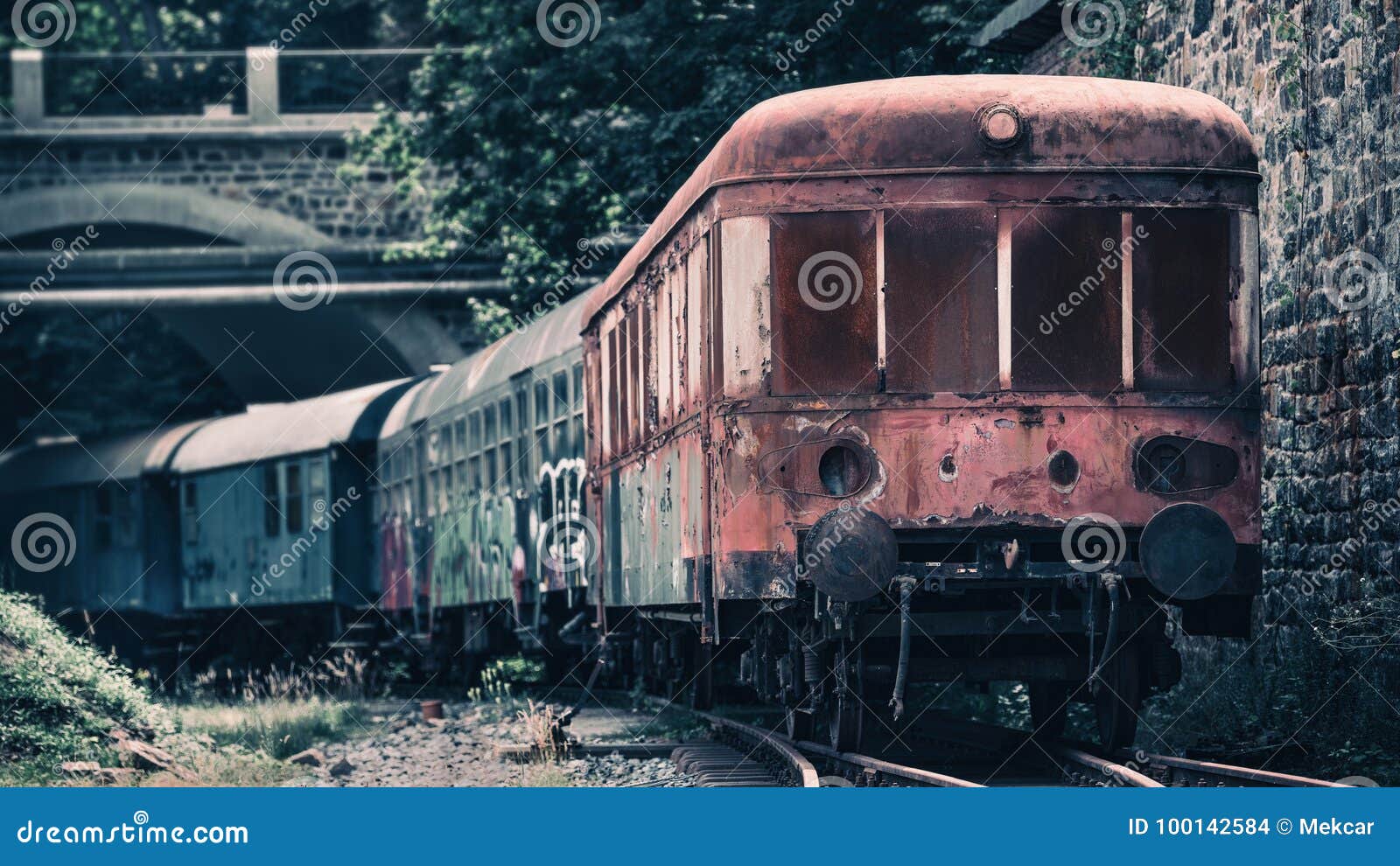 Old Rusty Train Wagon Royalty-Free Stock Photo | CartoonDealer.com ...