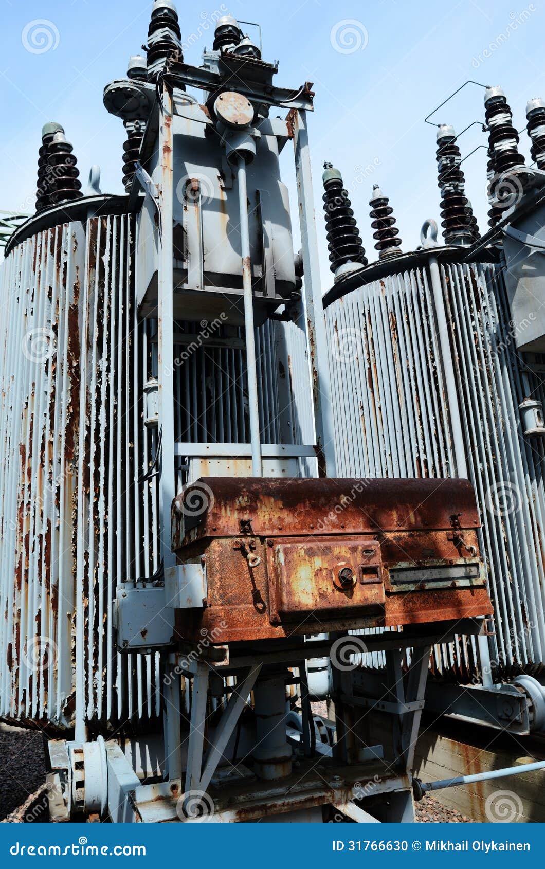 Old Rusty Transformer Substation Stock Photo - Image of metal, electric ...