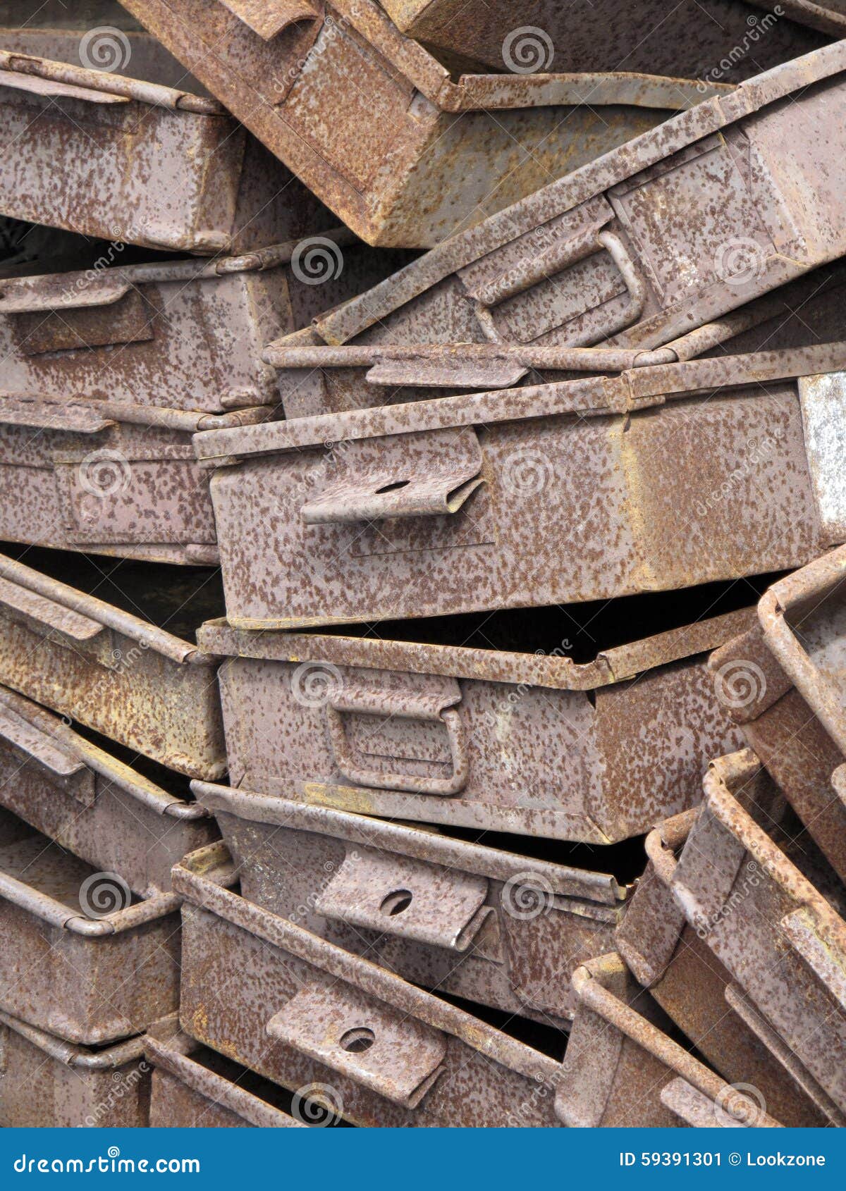 Old Rusty Trays stock image. Image of grunge, canisters - 59391301