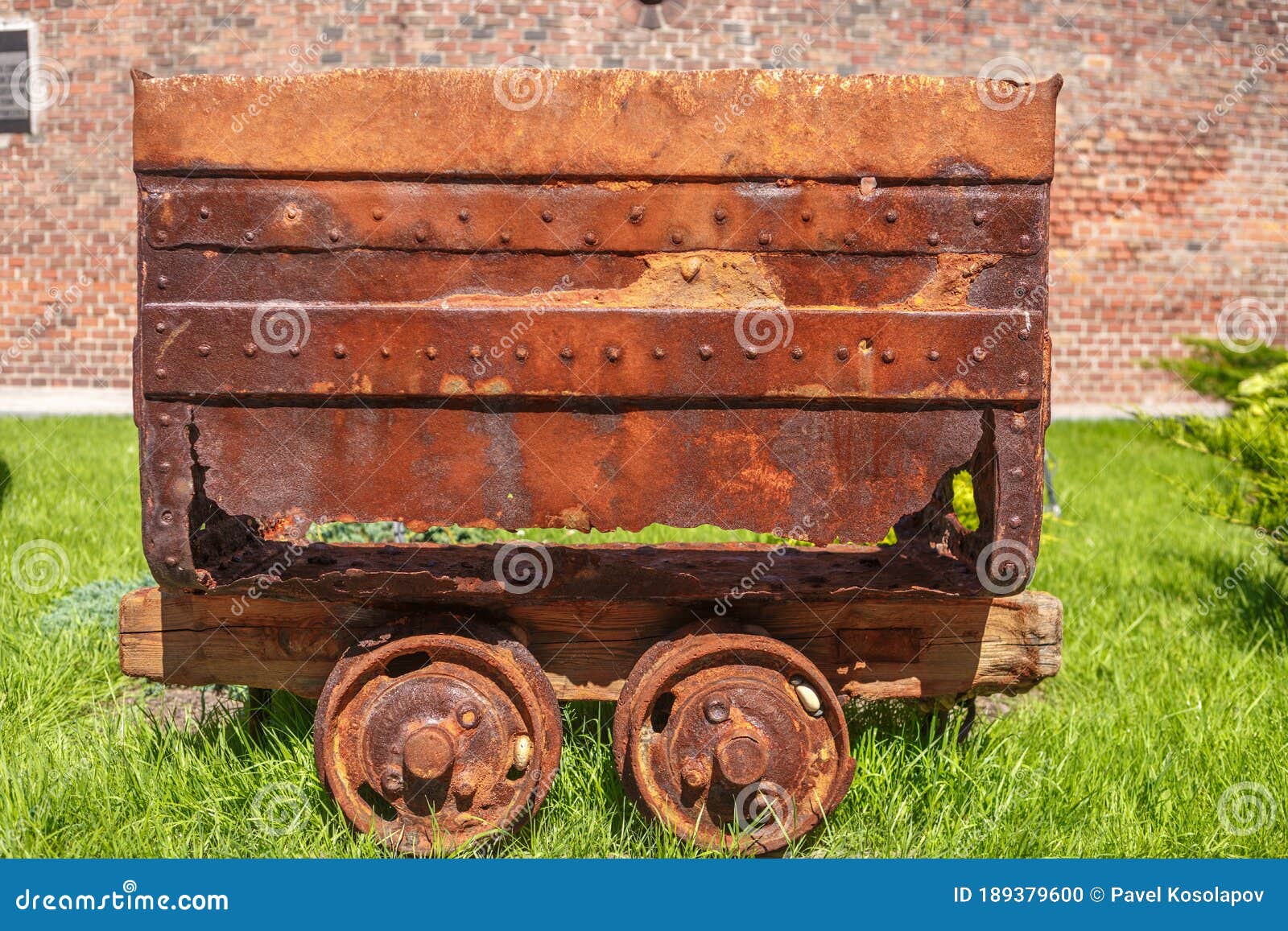 An Old Rusty Trolley from the Mine Stock Photo - Image of mining ...