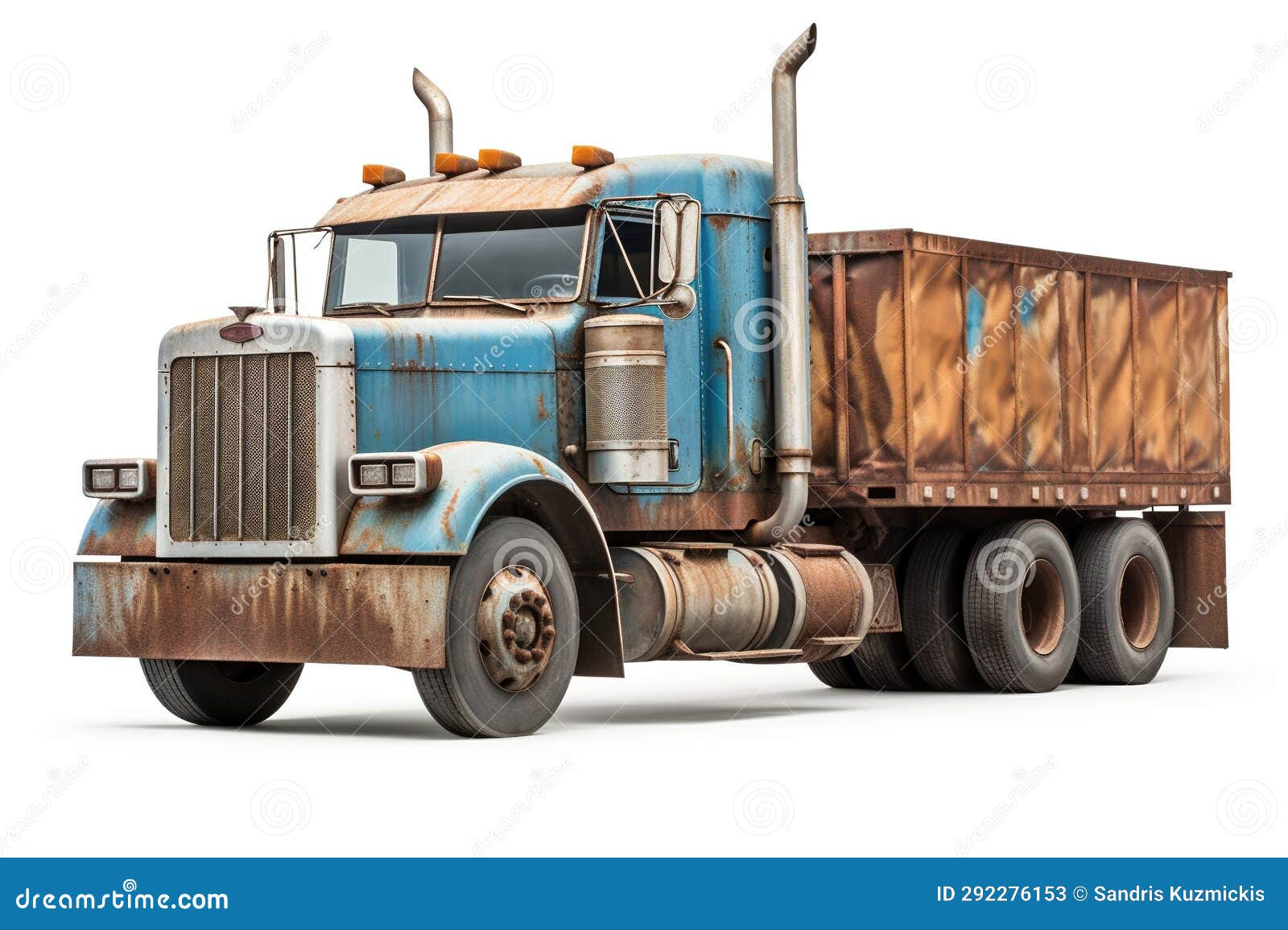 Old Rusty Truck. Generative AI Stock Illustration - Illustration of ...