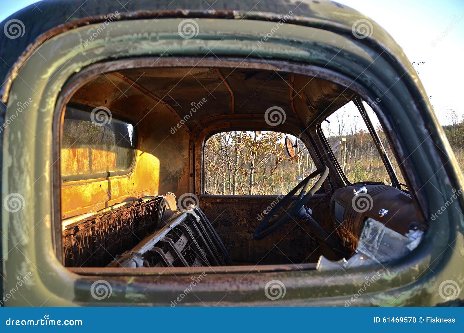Old Rusty Truck with Broken Windows Stock Photo - Image of clunker ...