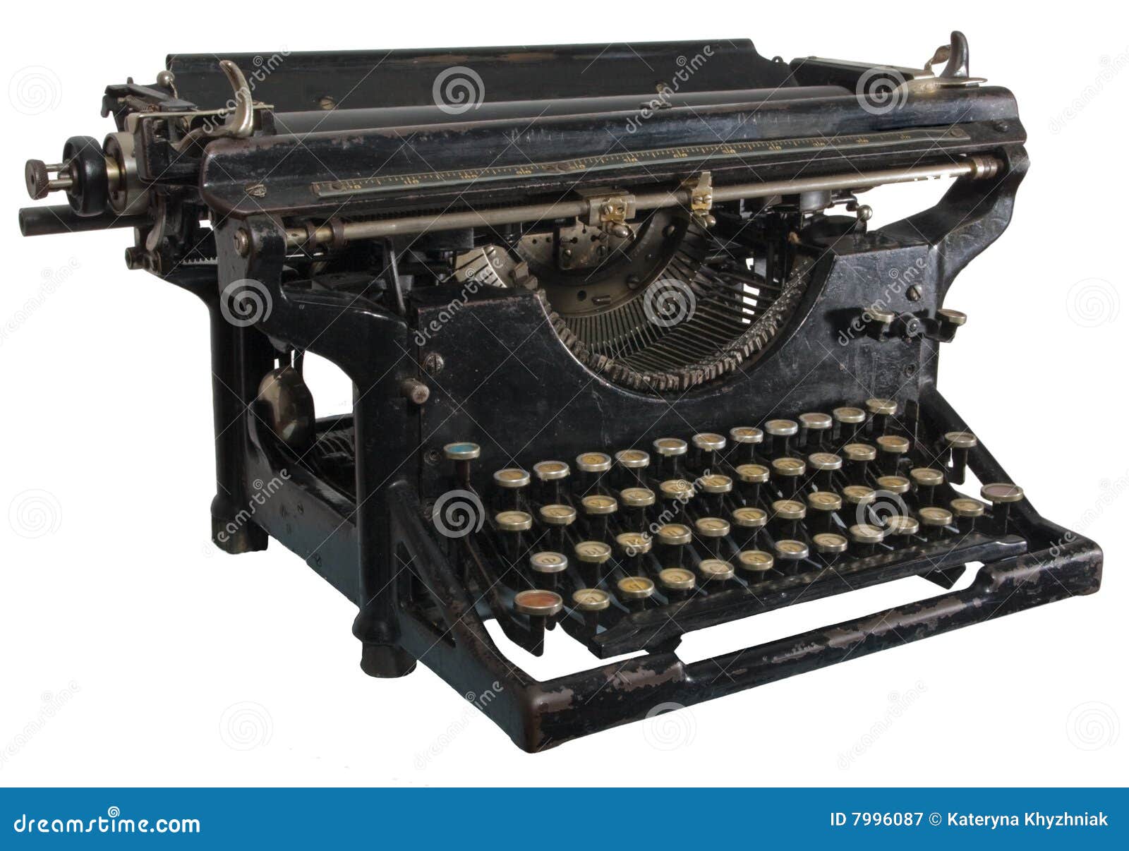 Old rusty typewriter stock image. Image of mechanic, fashioned - 7996087