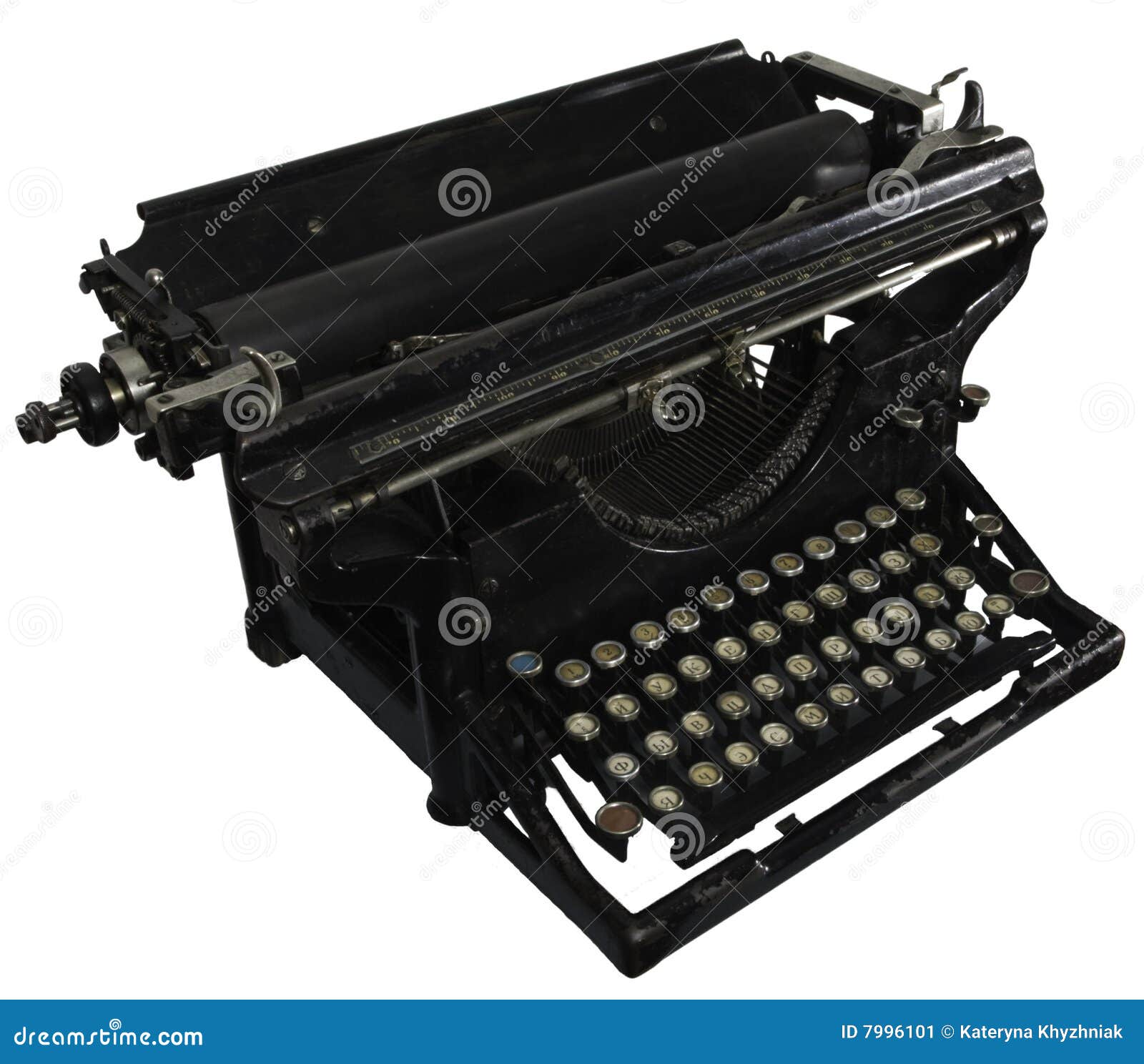 Old rusty typewriter stock image. Image of nostalgia, business - 7996101