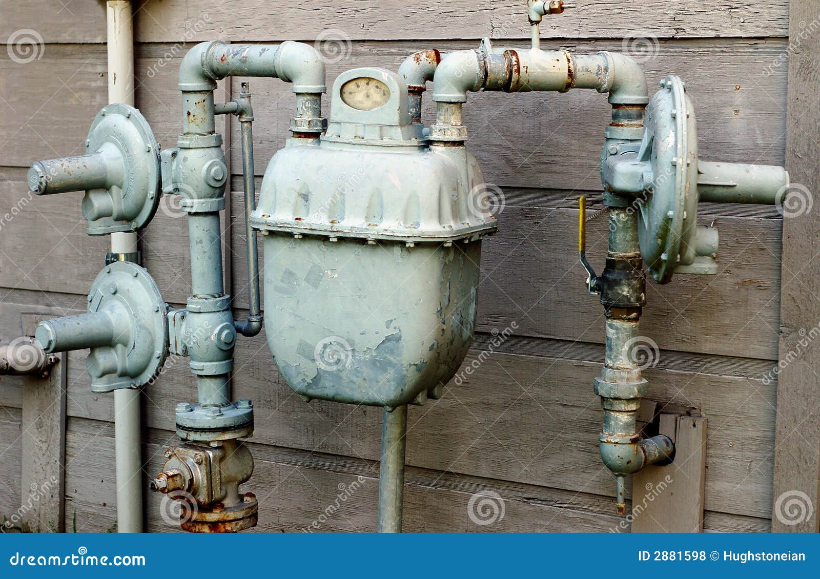 Old rusty utility meter stock photo. Image of industrial - 2881598