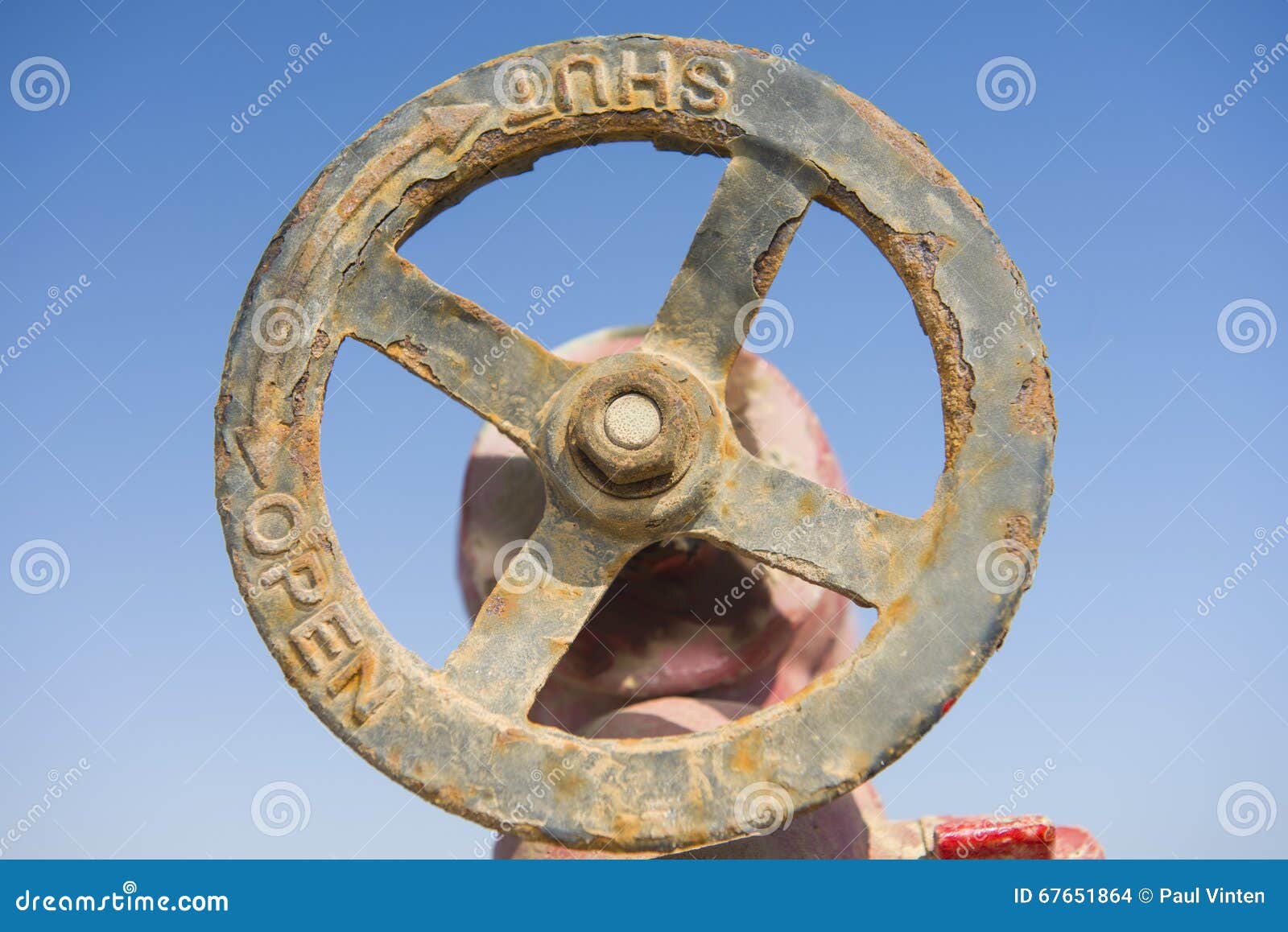 Old Rusty Valve on a Water Pipe Stock Photo - Image of wheel, metal ...