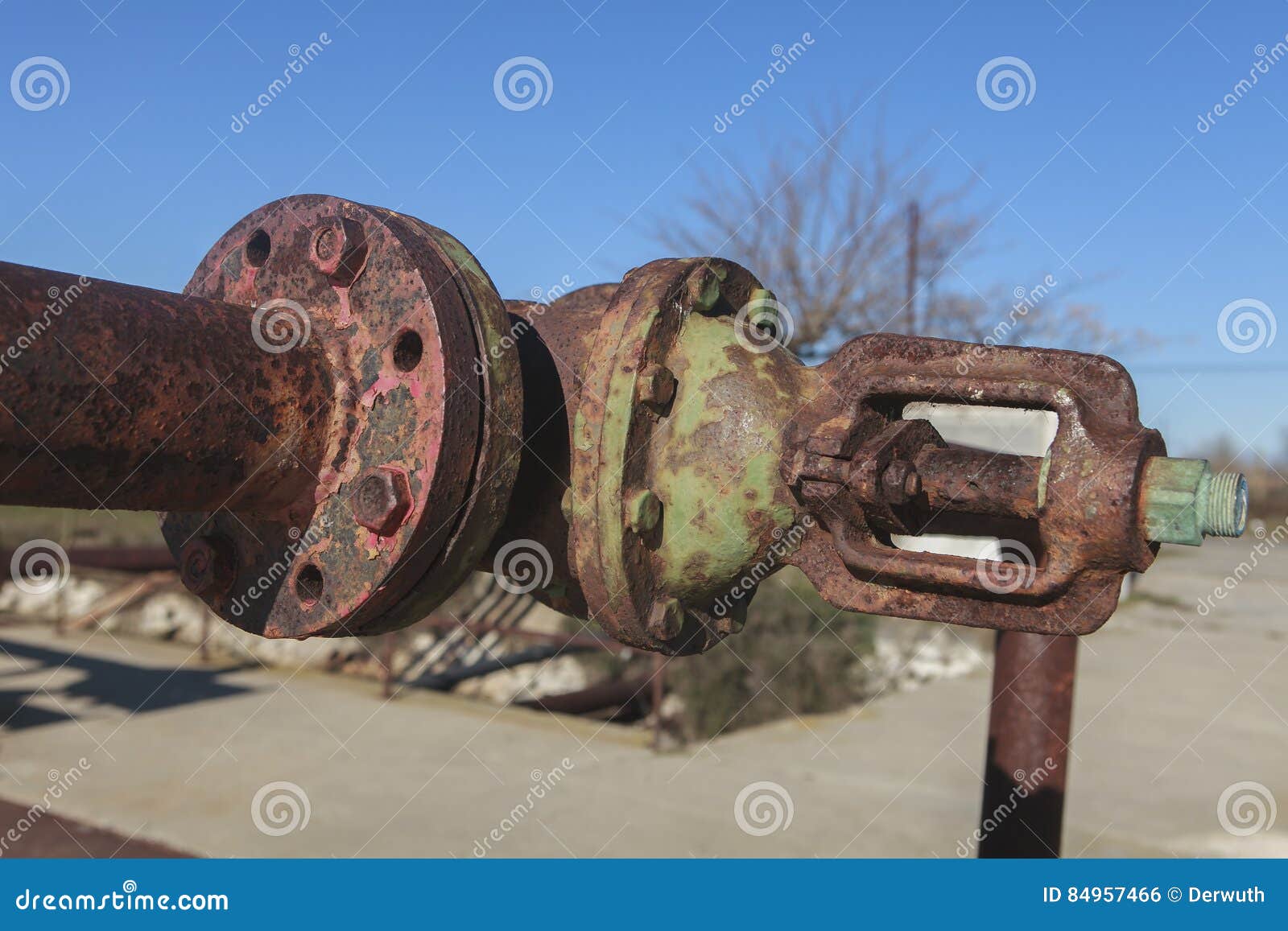 Old rusty valves stock photo. Image of valves, metal - 84957466