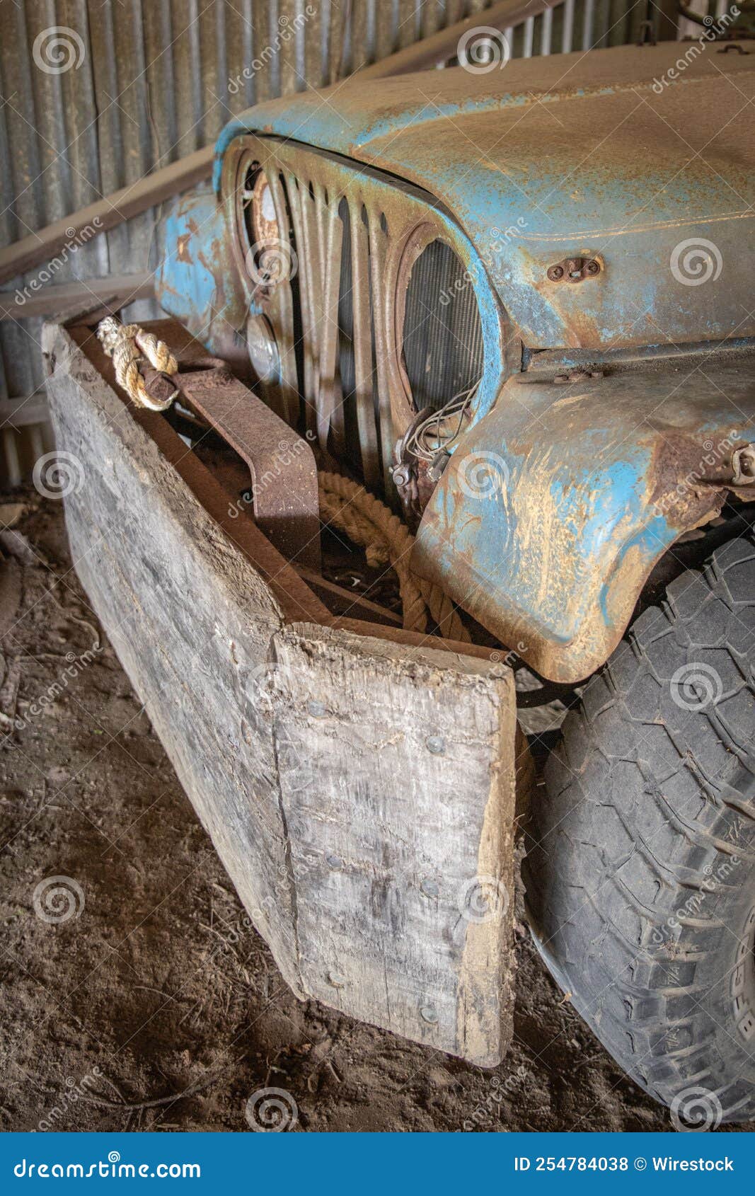 Old Rusty Vehicle in a Junkyard Stock Photo - Image of dirty, rusty ...
