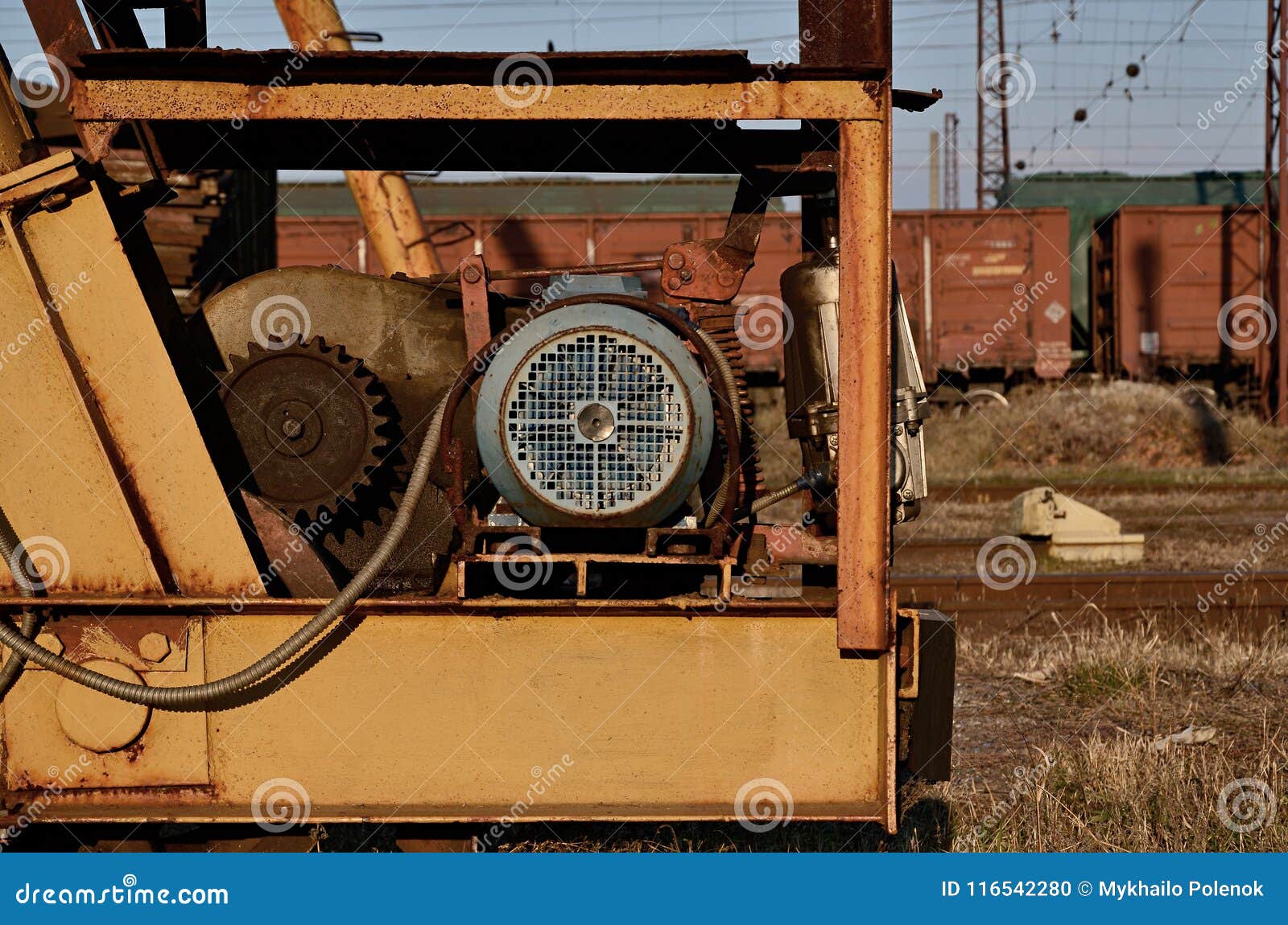 Mechanism Of Railway Crossing Barrier Device In Raised State Of ...
