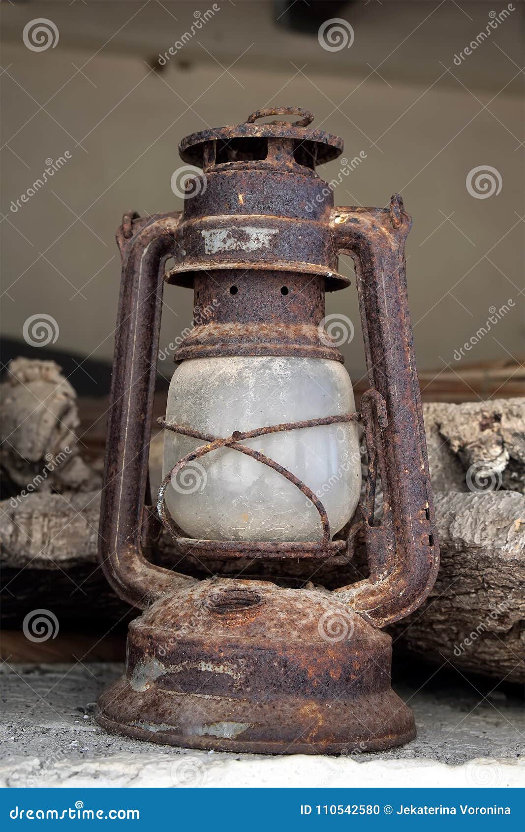 Old rusty vintage lamp stock photo. Image of metallic - 110542580