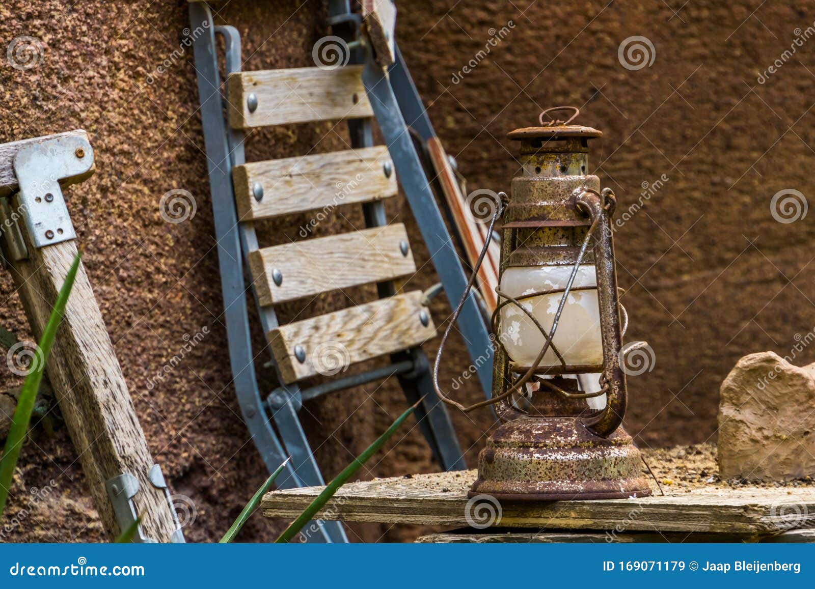 Old Rusty Vintage Lantern, Basic Indoor and Outdoor Lighting, Nostalgic ...