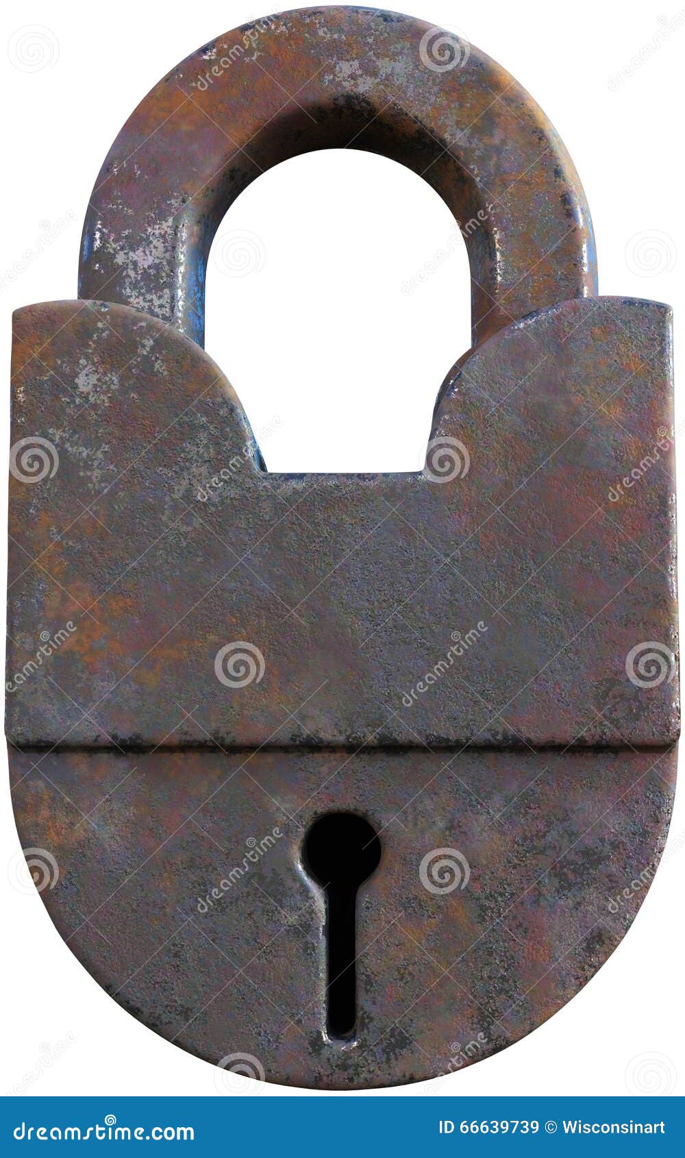 Old Rusty Vintage Lock Isolated Stock Image - Image of rusted, isolated ...