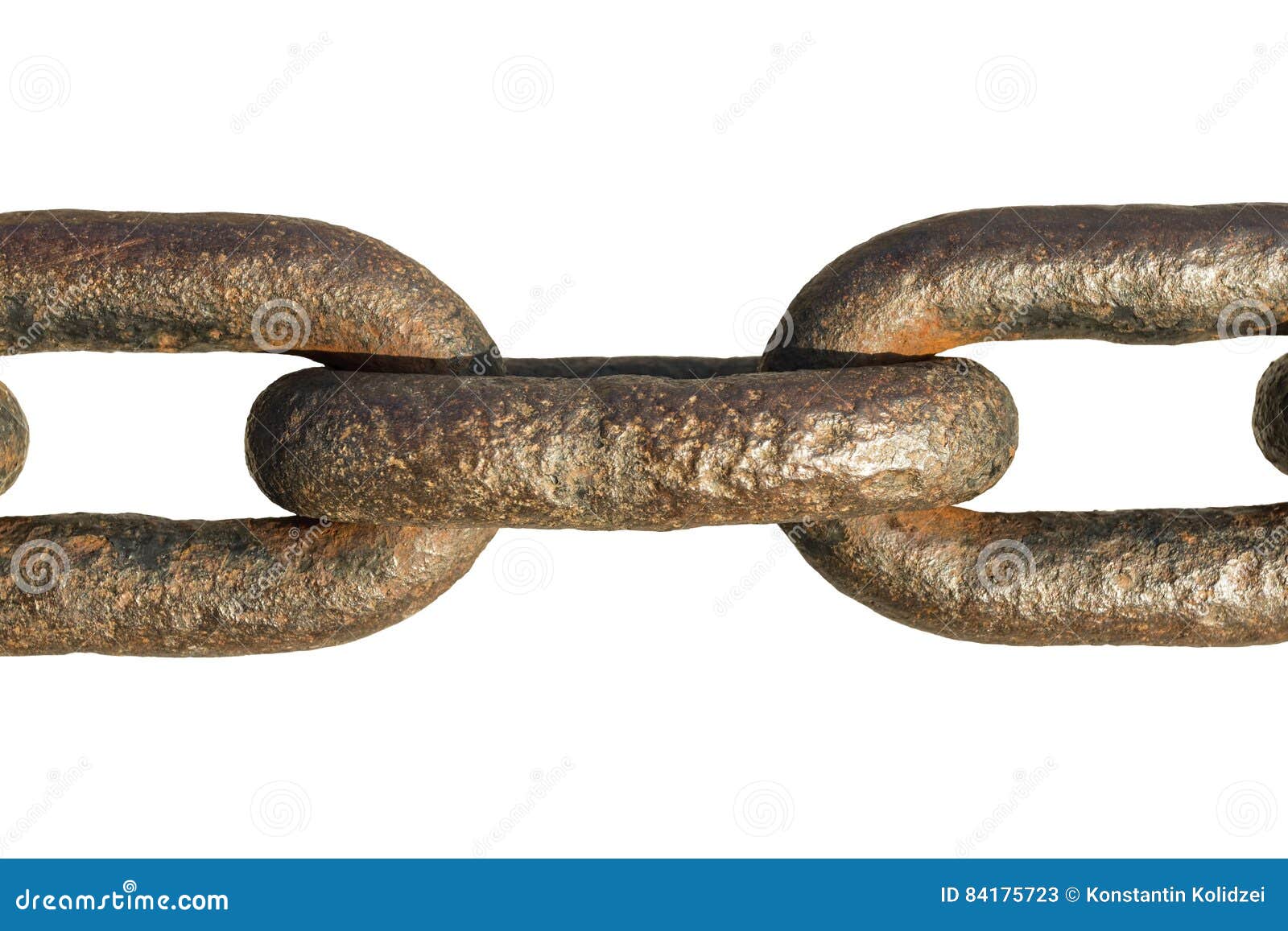 Old Rusty Vintage Steel Chain. Stock Image - Image of macro, equipment ...