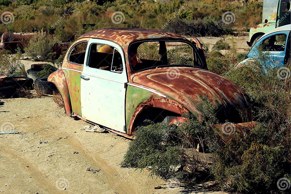 Old rusty Volkswagen stock image. Image of abandoned - 11500289
