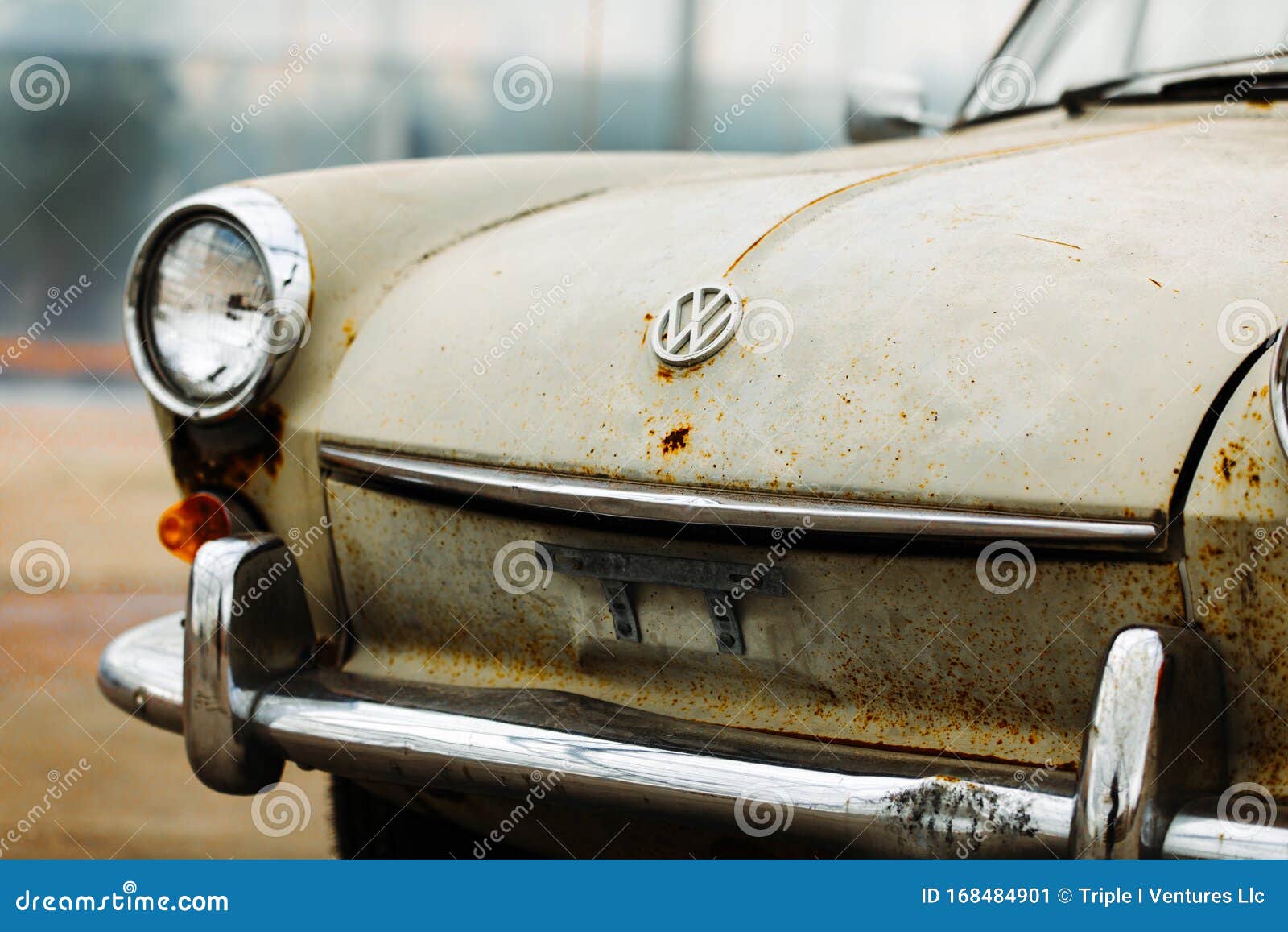 Vw Volkswagen Old Rusty Beetle Ancient Vintage Car Parked Rust Old ...