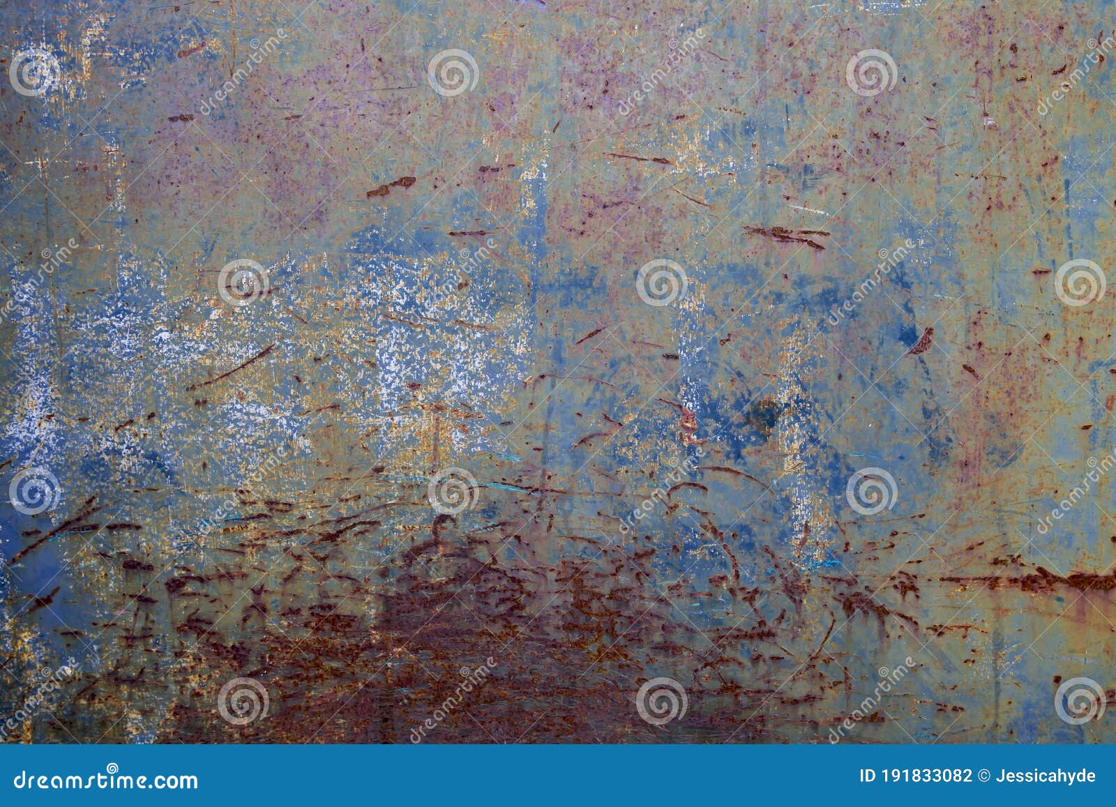 Old rusted wall stock photo. Image of blue, rusty, grunge - 191833082