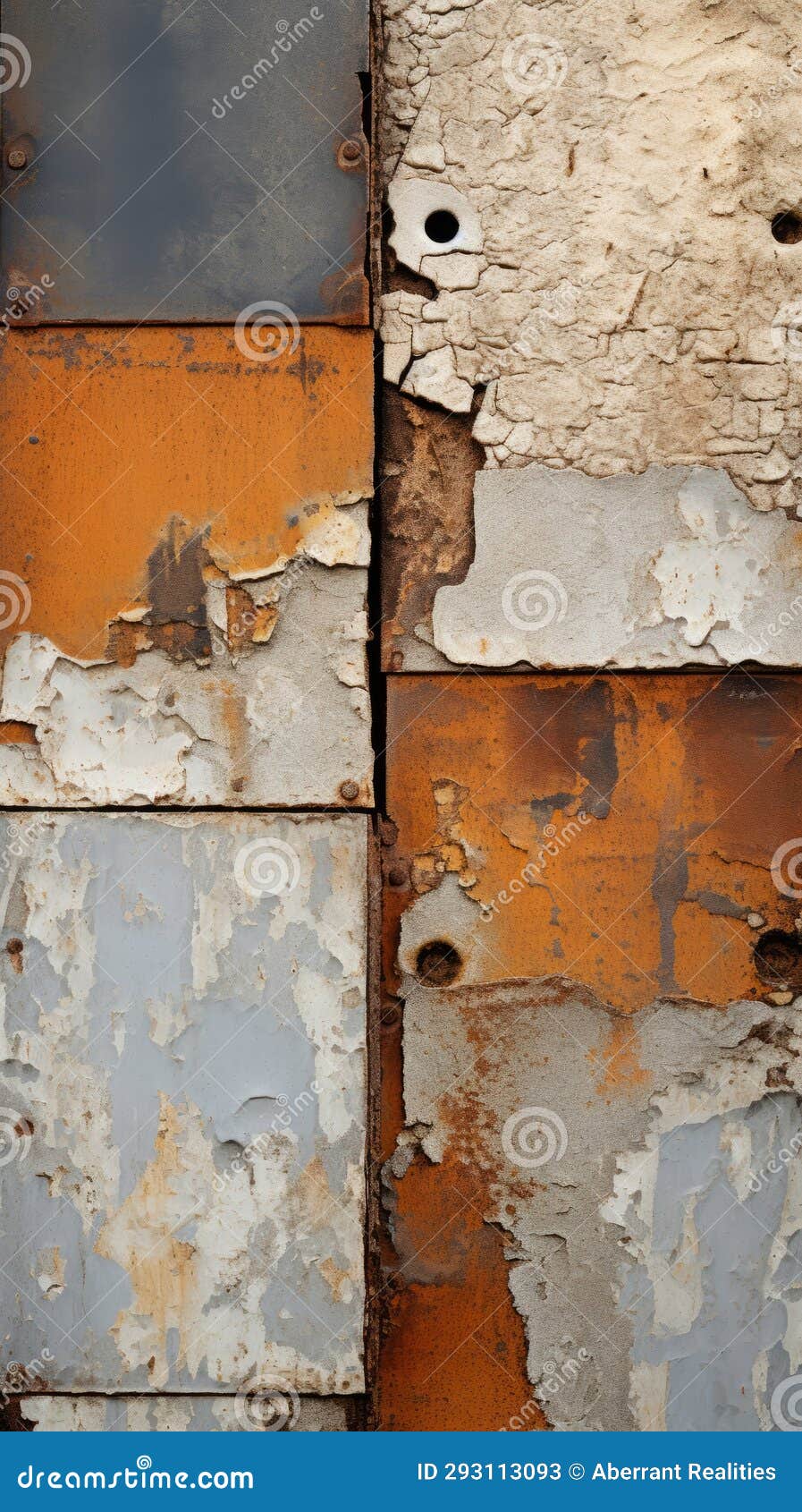 An Old Rusty Wall with Peeling Paint and Peeling Paint Stock ...