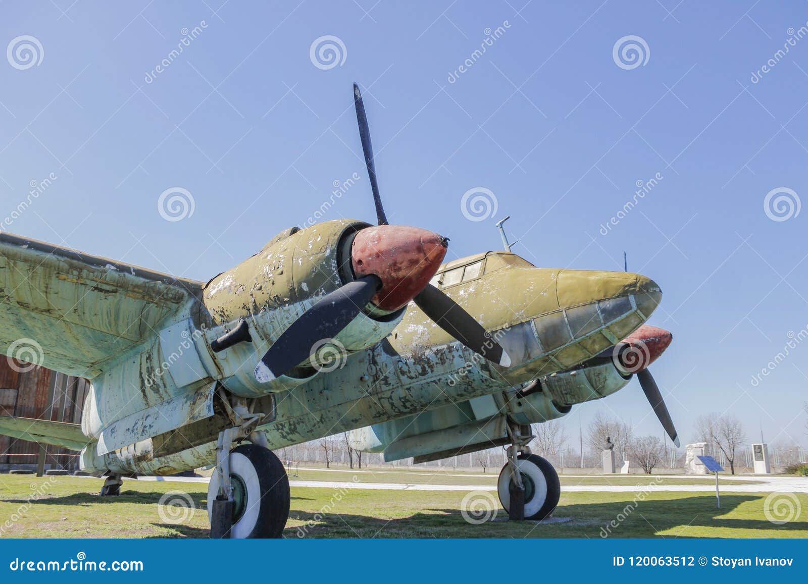 Old Rusty War Plane on Open Air Museum Editorial Photography - Image of ...