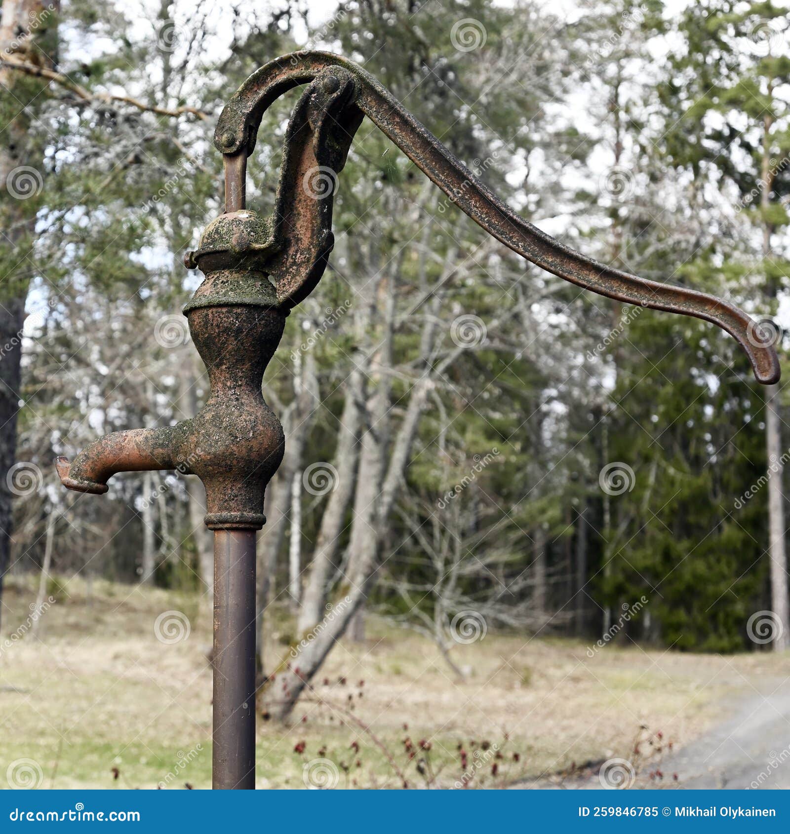 Old Water Column In The Recreation Area Of Berliners. Berlin, Germany ...