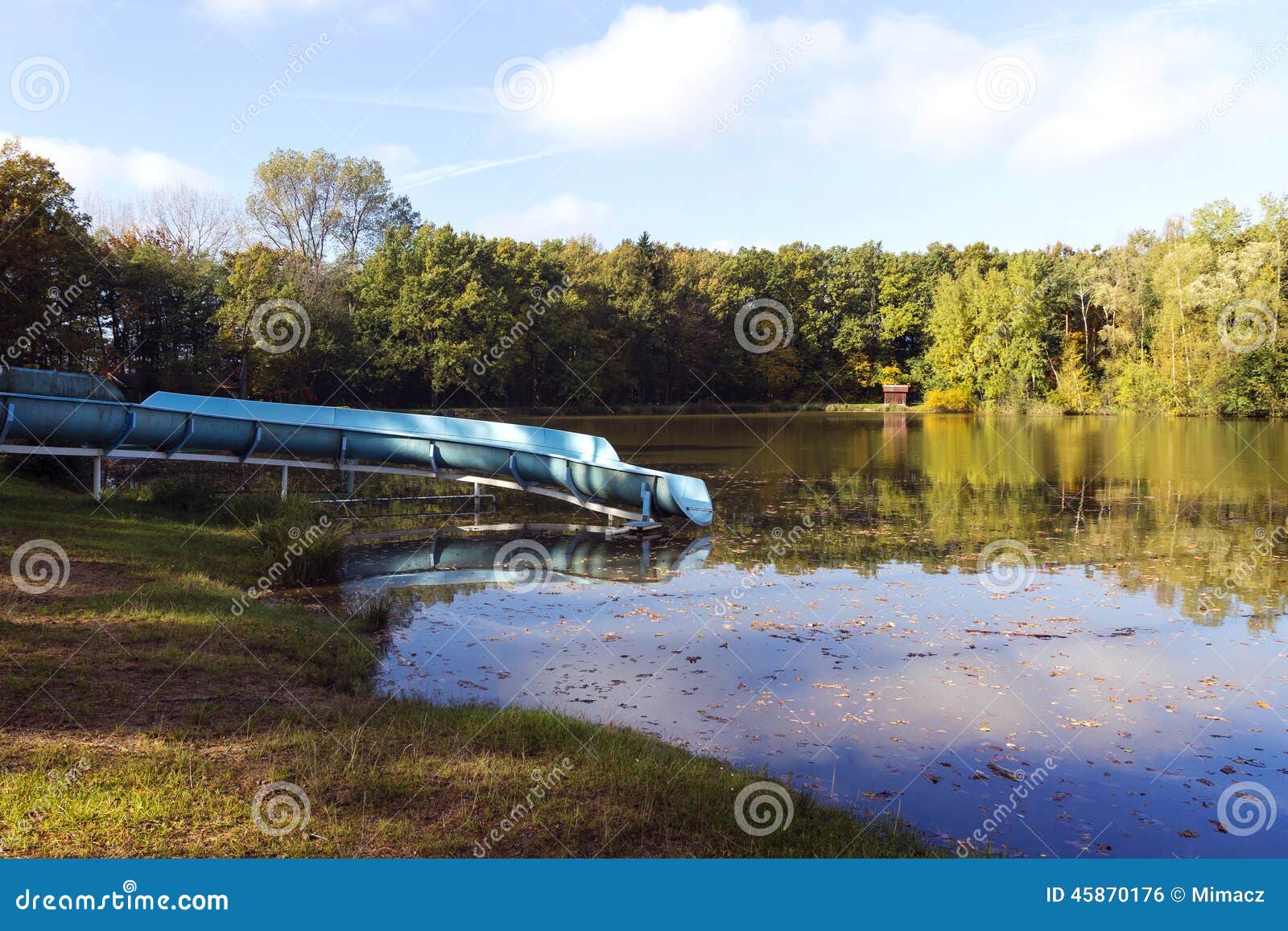Old rusty water slide stock photo. Image of nature, water - 45870176