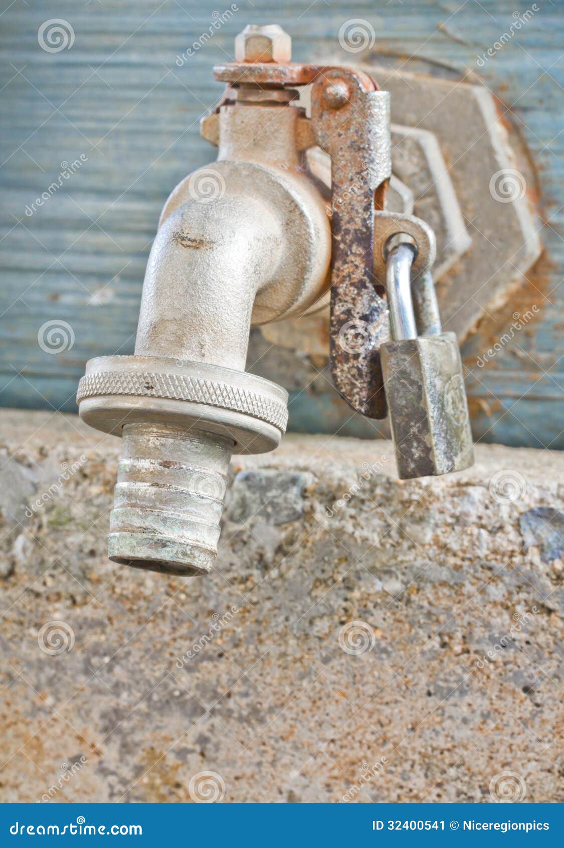 Old rusty water tap stock image. Image of rusty, vintage - 32400541