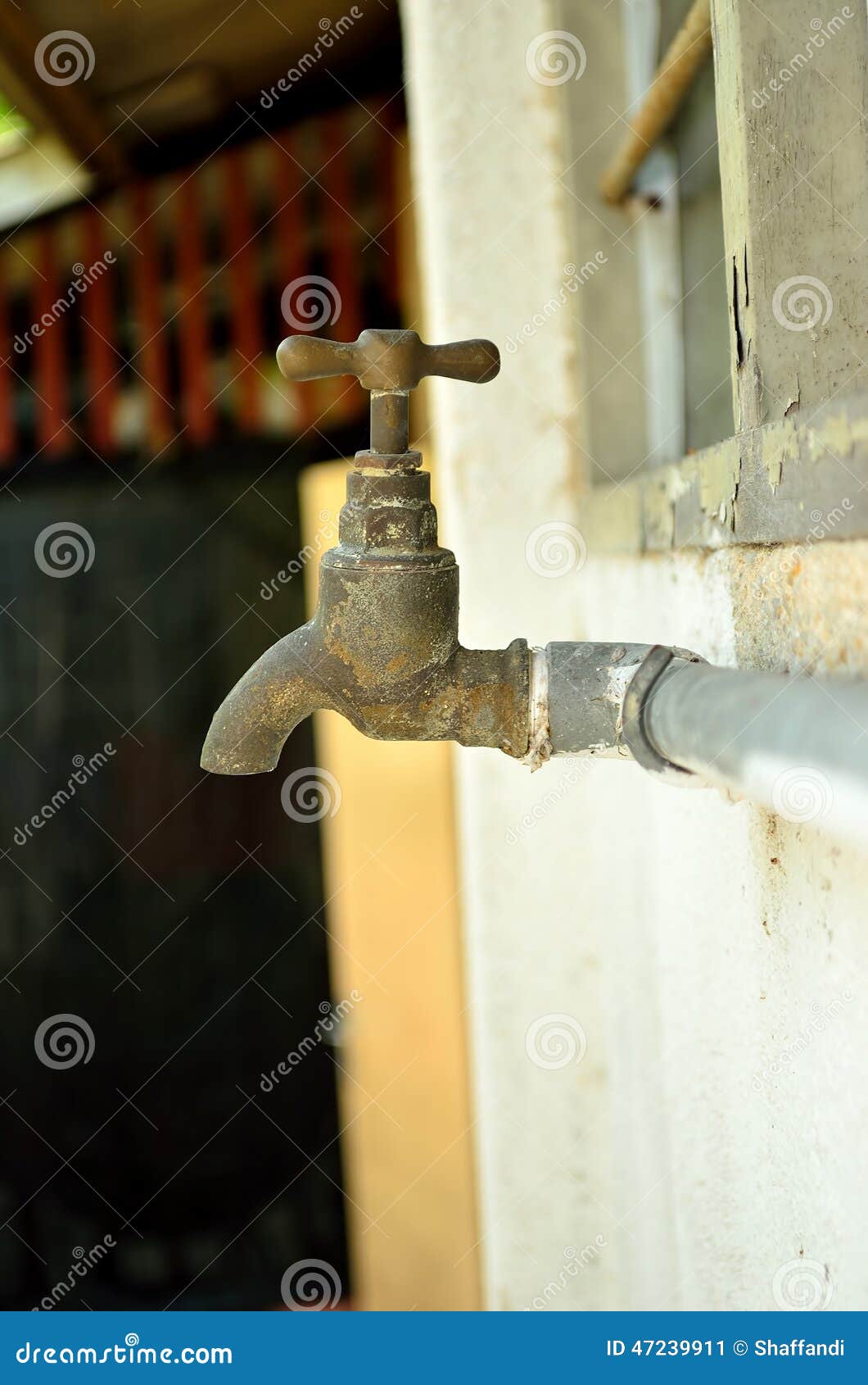 Old rusty water taps stock image. Image of pipe, open - 47239911