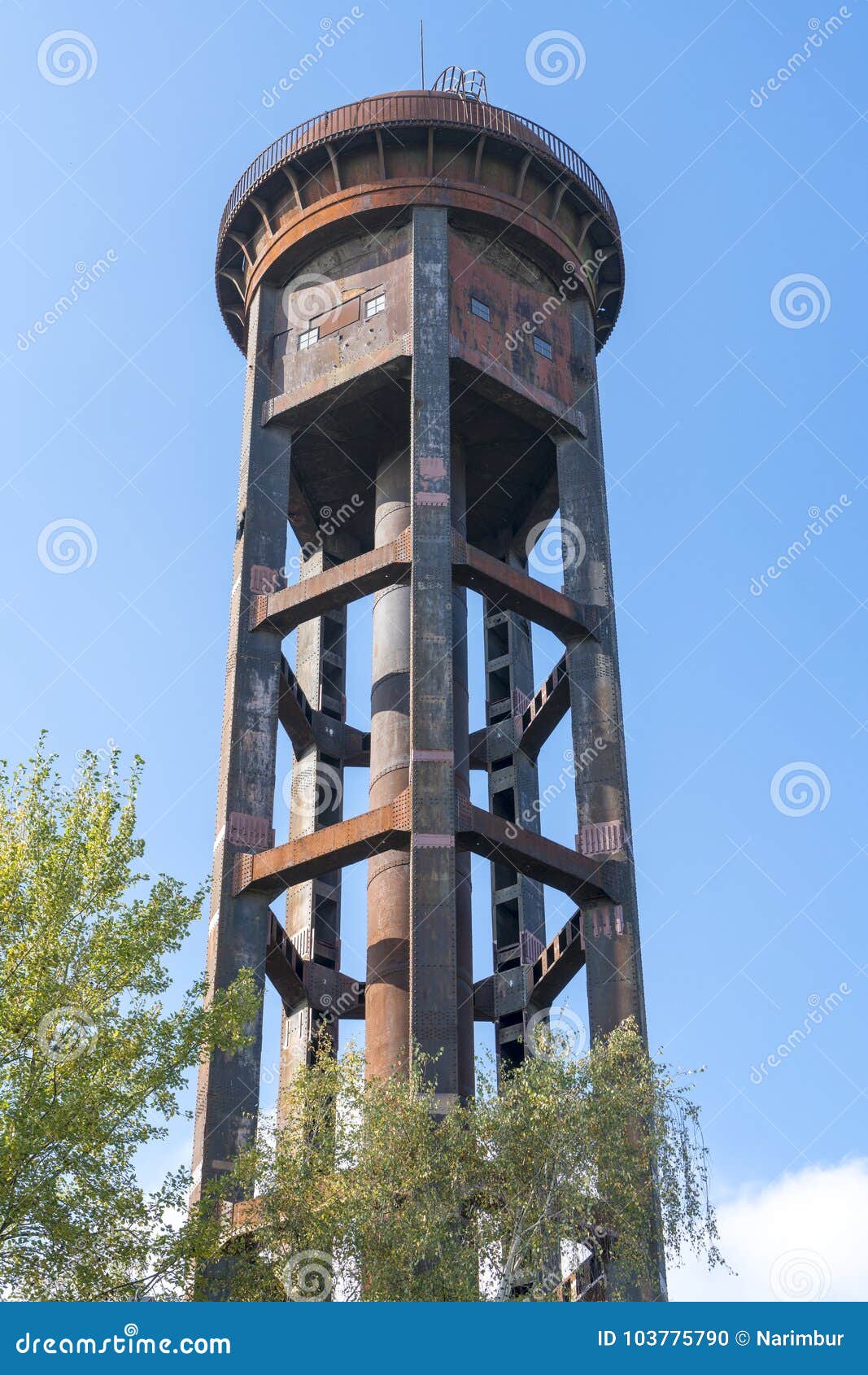 Old rusty water tower stock photo. Image of supply, structure - 103775790