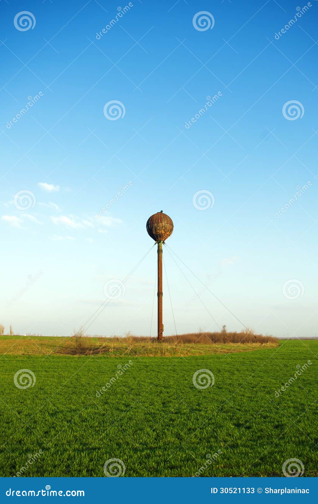 Old rusty water tower stock image. Image of antique, plumbing - 30521133