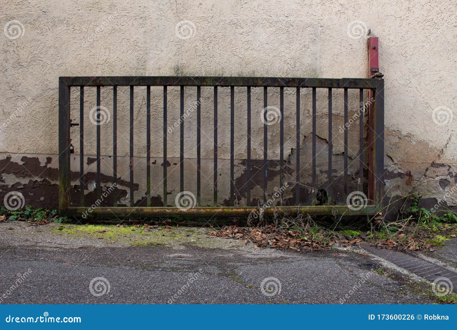 Old Rusty Weathered Industrial Metal Gate Stock Photo - Image of ...