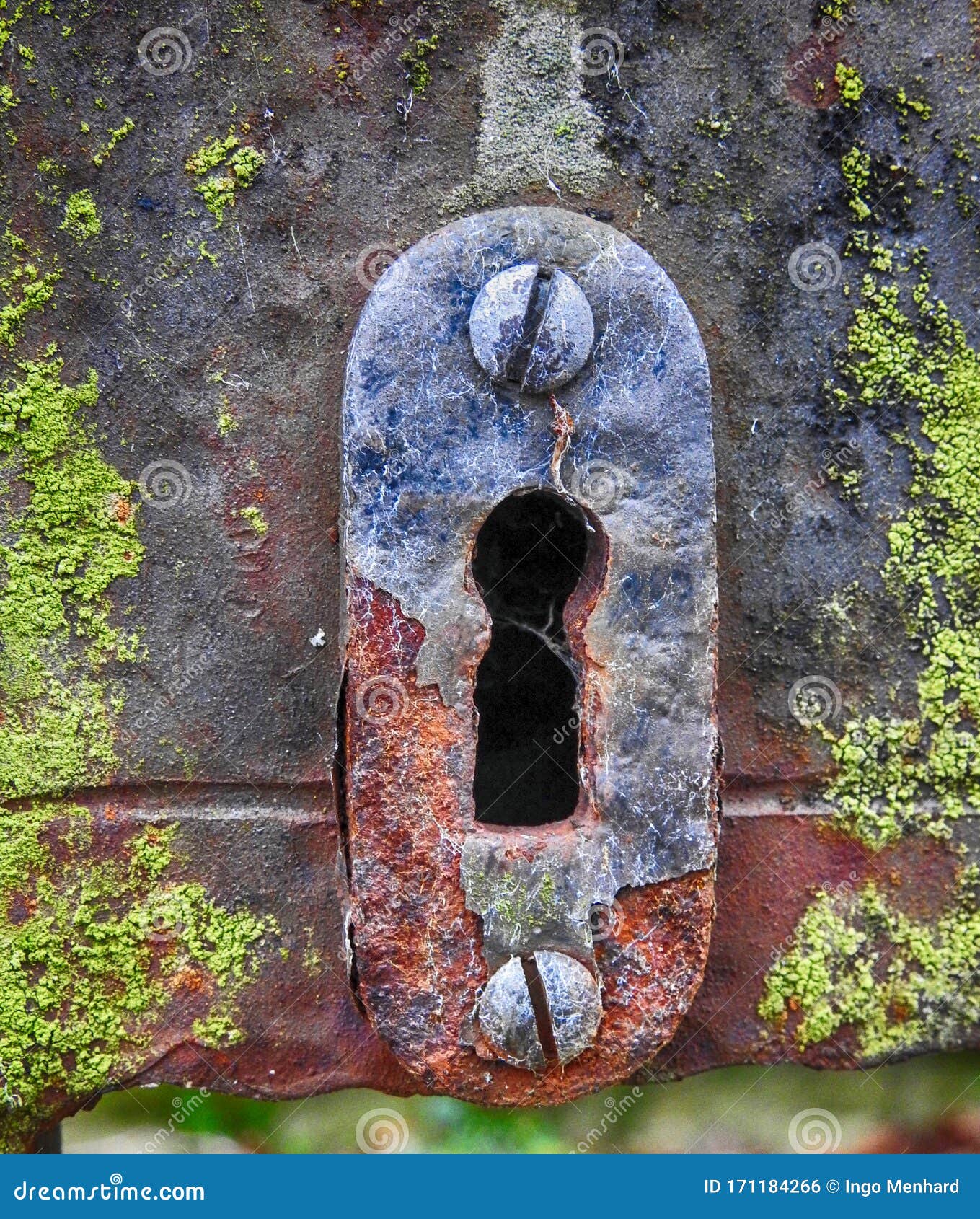 Old Rusty and Weathered Key Hole Stock Photo - Image of weathered ...