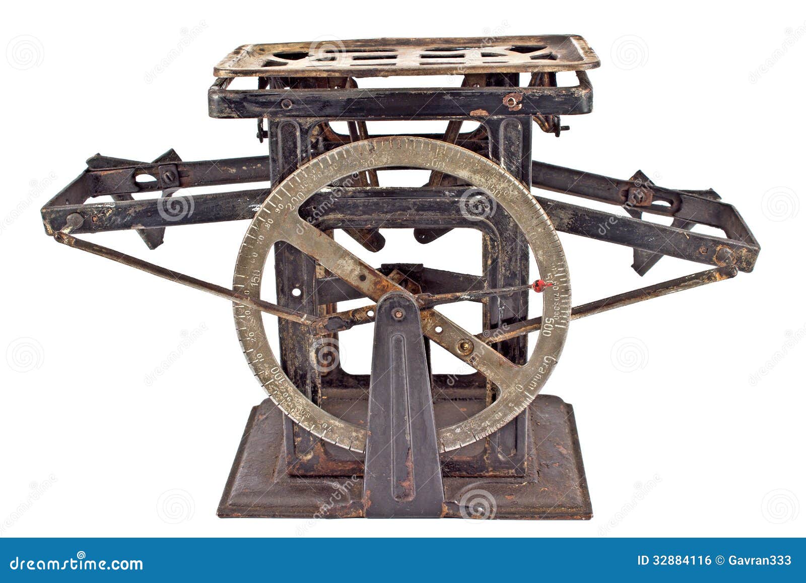 Old rusty weighing scale stock photo. Image of vintage - 32884116