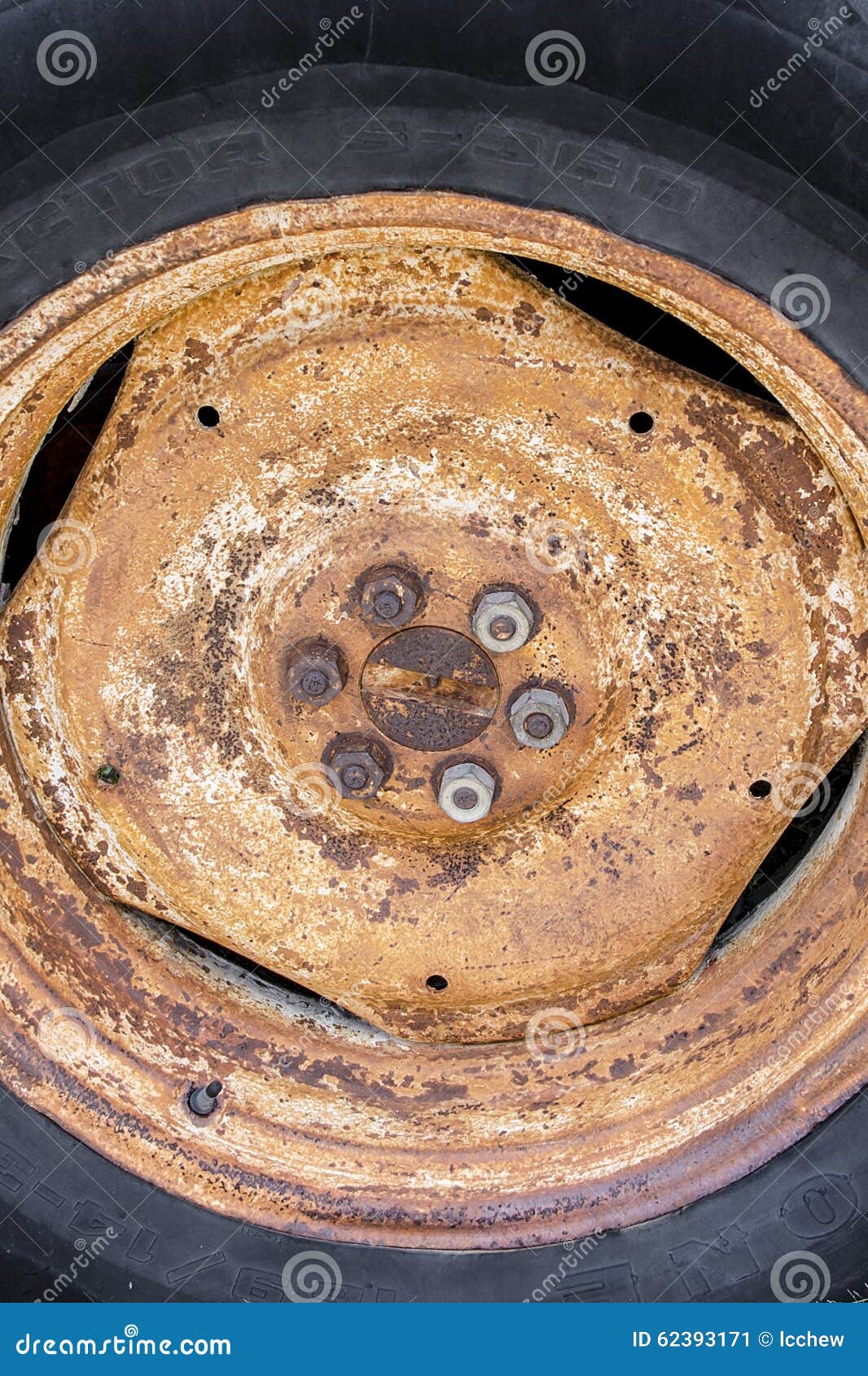 Old Rusty Wheel Nuts Texture Stock Image - Image of abstract, round ...