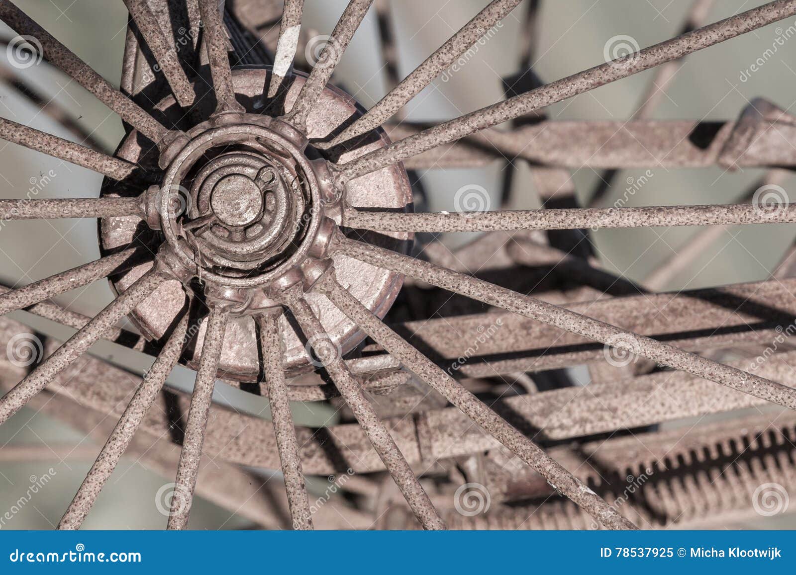 Old Rusty Wheel - Selective Focus Stock Image - Image of rural, unused ...