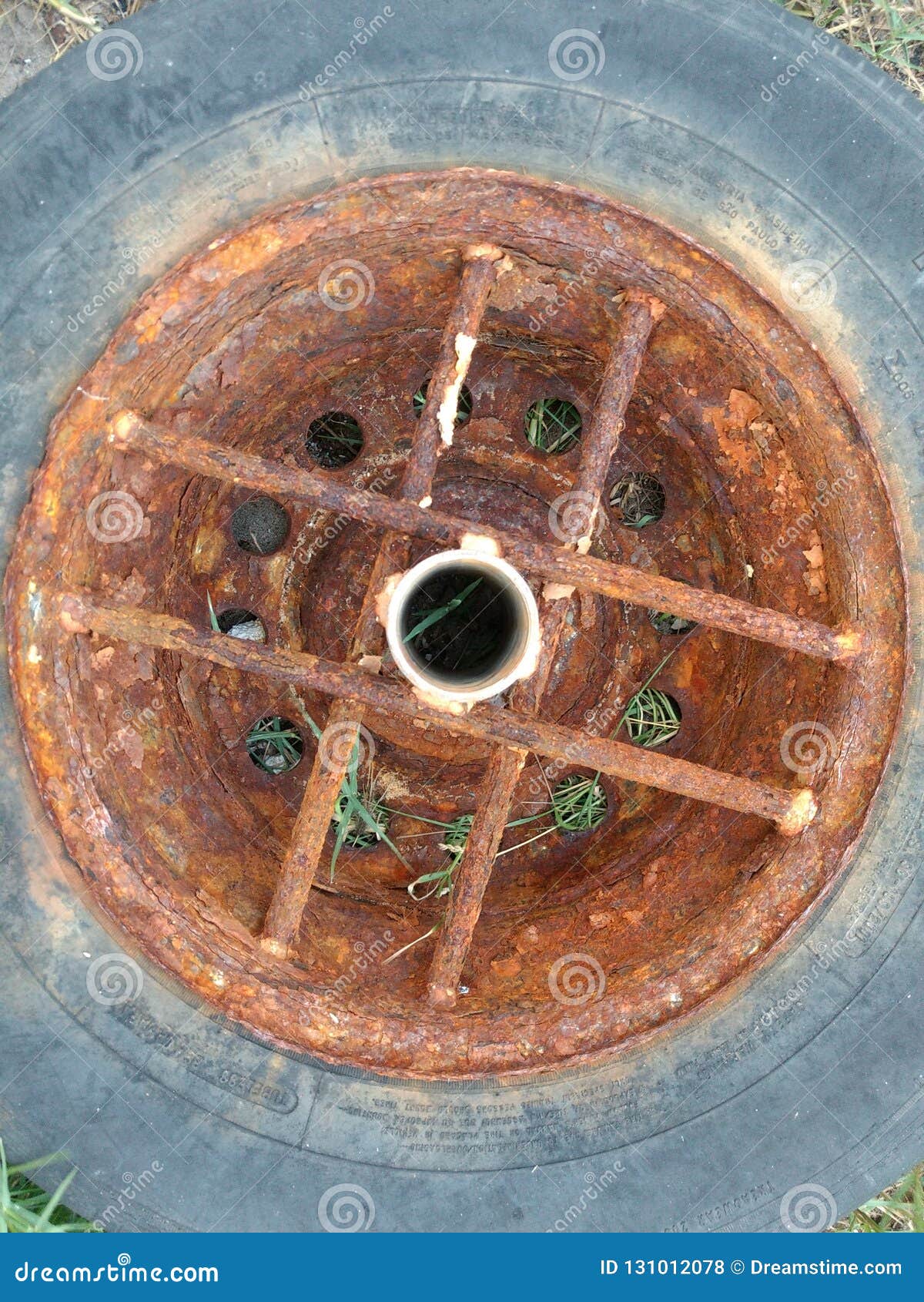 Old and rusty wheel stock photo. Image of wheel, started - 131012078