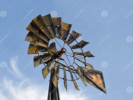 Old Rusty Windmill stock image. Image of southwest, practical - 15582821