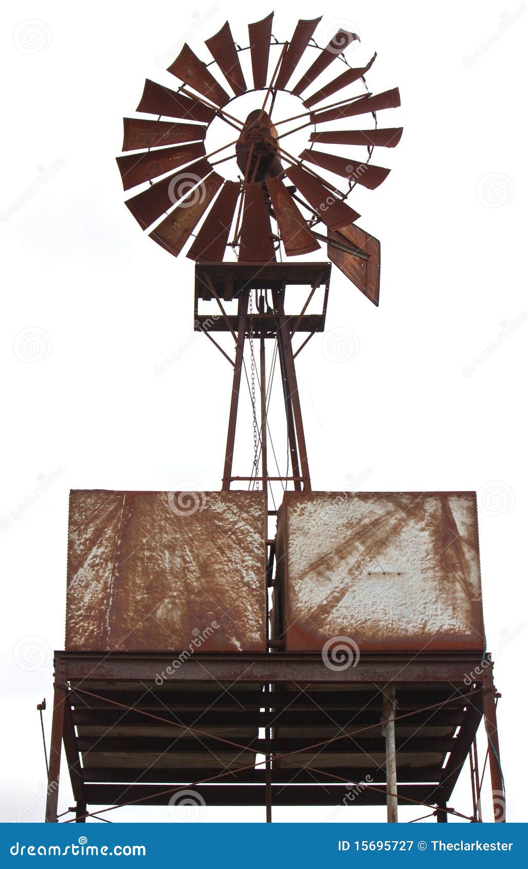 An old rusty windmill stock image. Image of brown, historic - 15695727