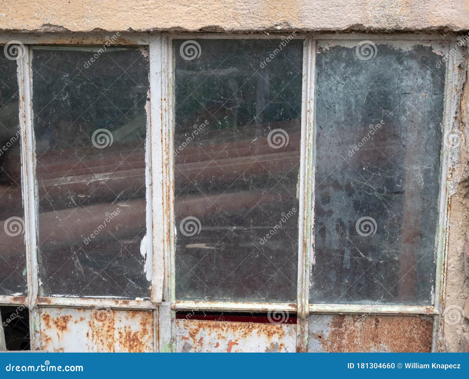 Old rusty windows stock photo. Image of dirty, wall - 181304660