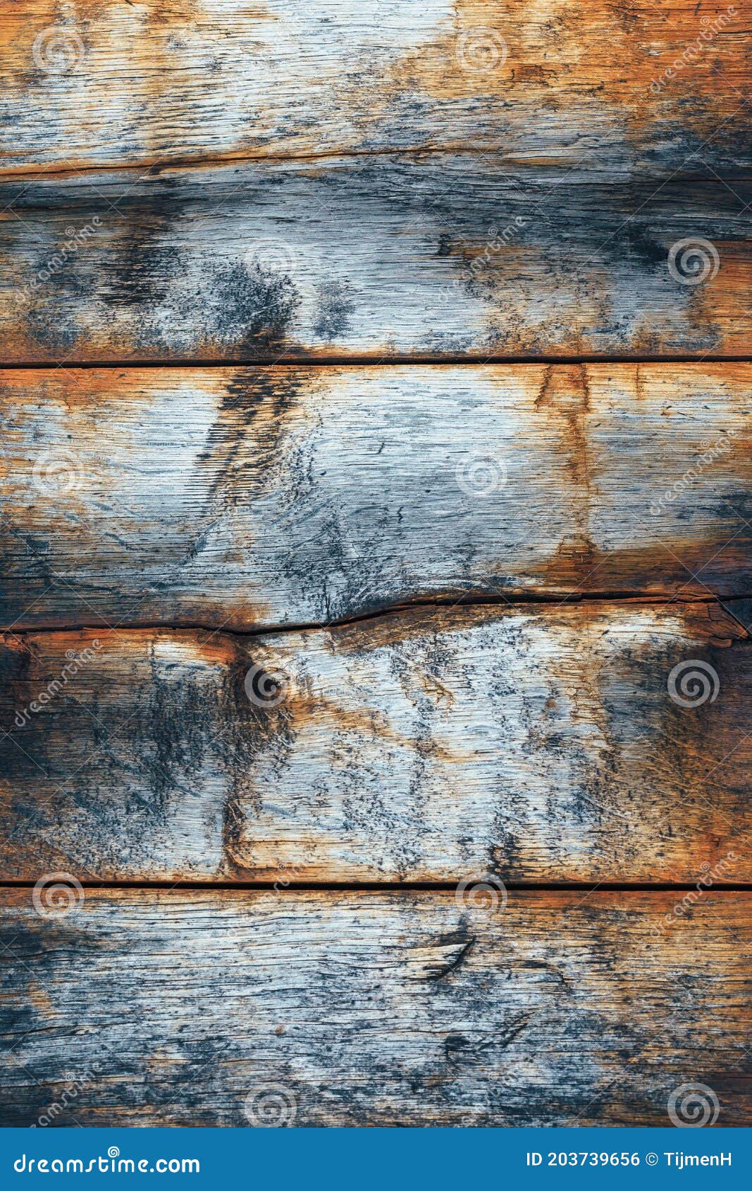 Old rusty wood panel stock photo. Image of orange, blue - 203739656