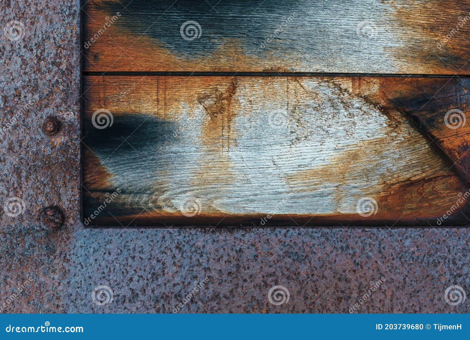 Old rusty wood panel stock photo. Image of wooden, corrosion - 203739680