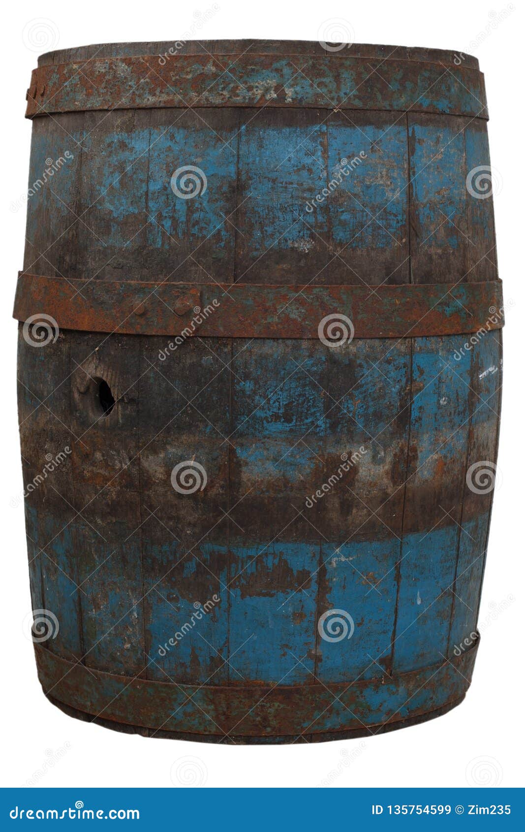 Old rusty wooden barrel stock image. Image of barrel - 135754599