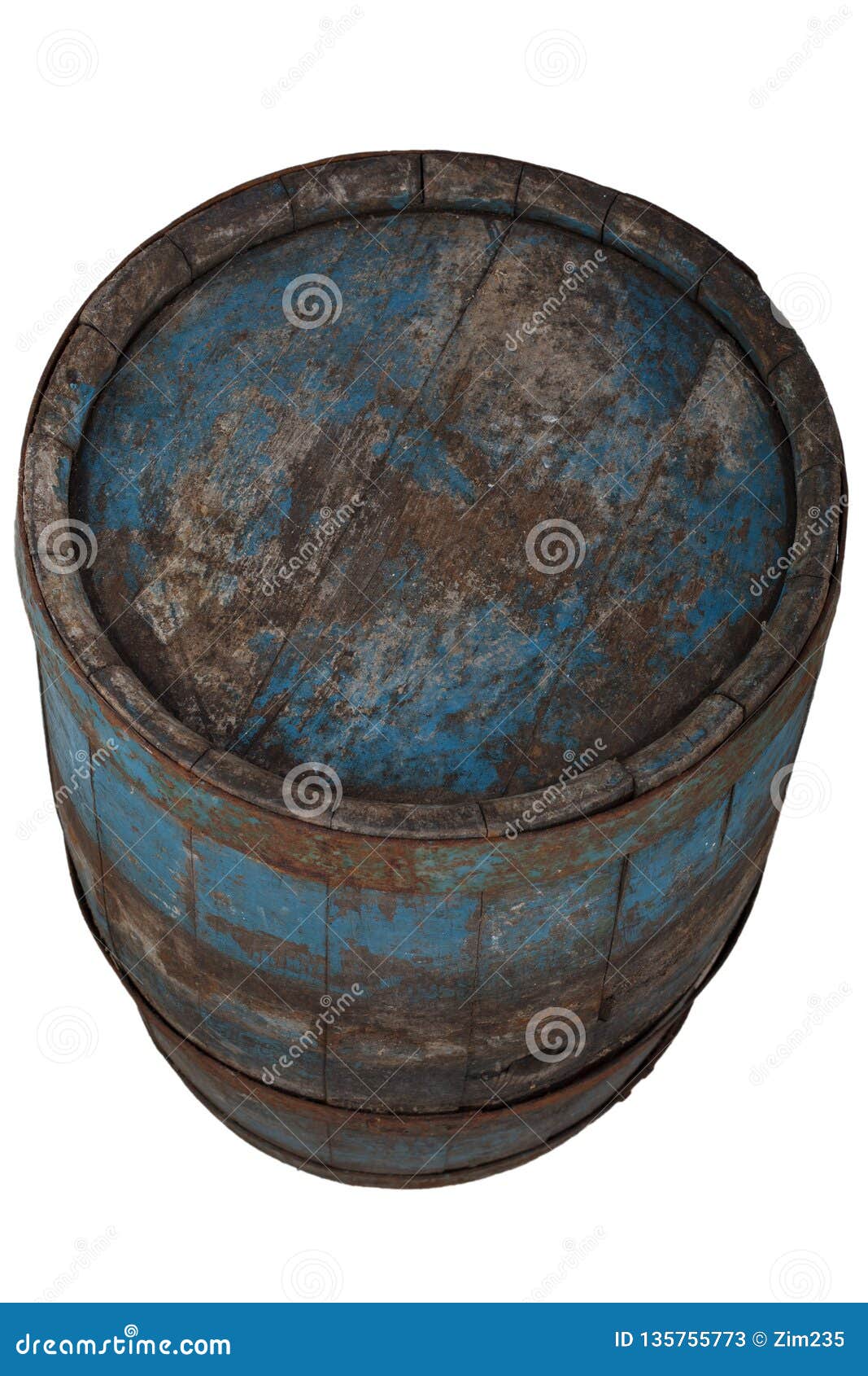 Old rusty wooden barrel stock image. Image of beer, process - 135755773