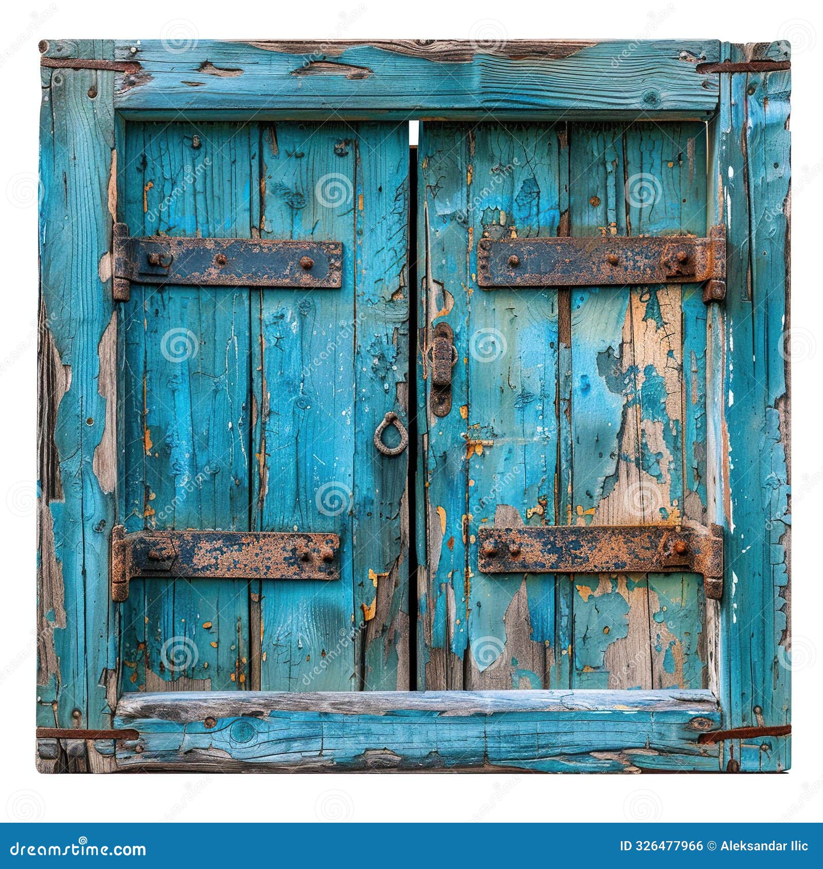 Old Rusty Wooden Colorful Window Frame Isolated on White Background. Ai ...